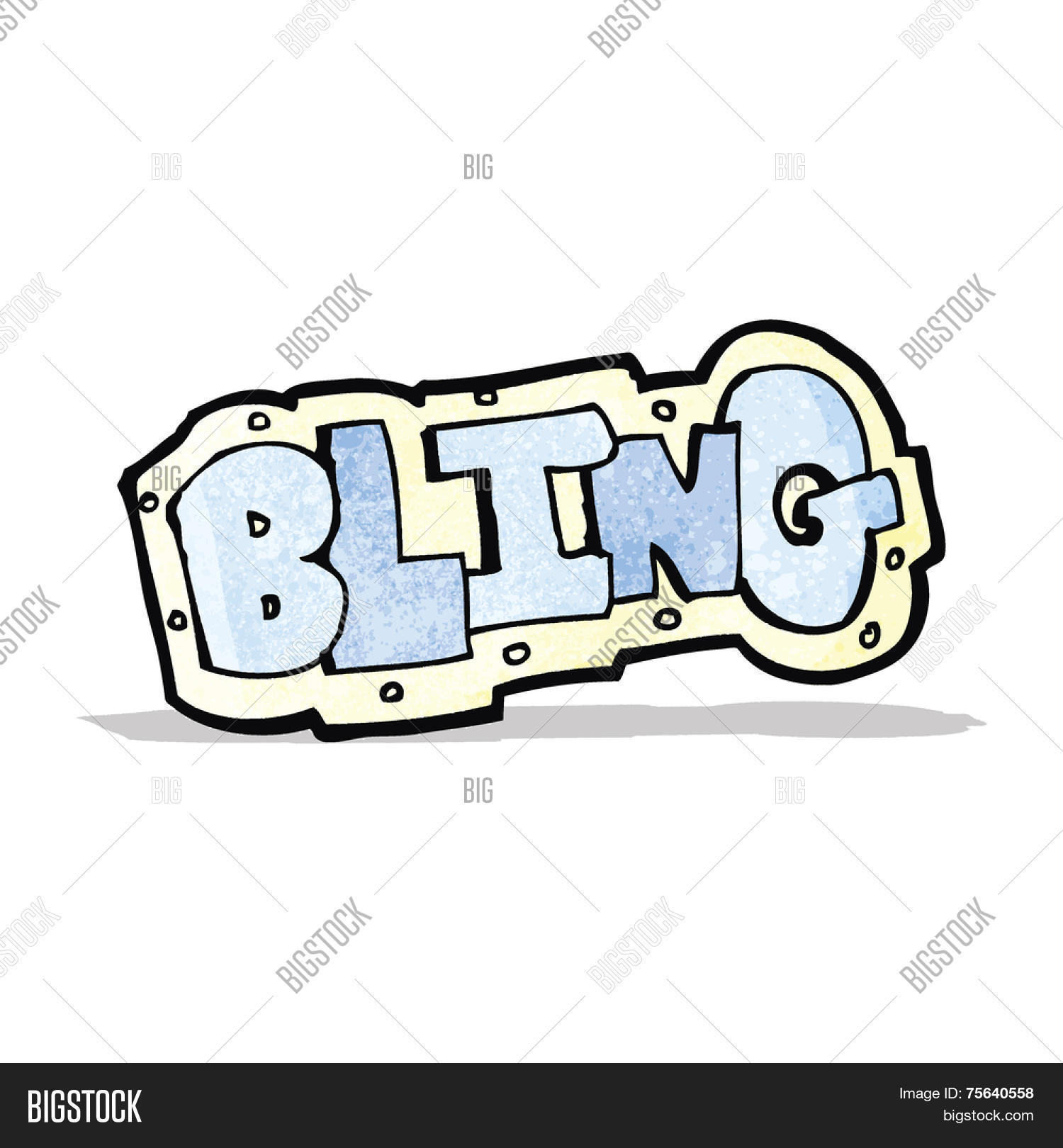 Cartoon Bling Symbol Vector & Photo (Free Trial) | Bigstock