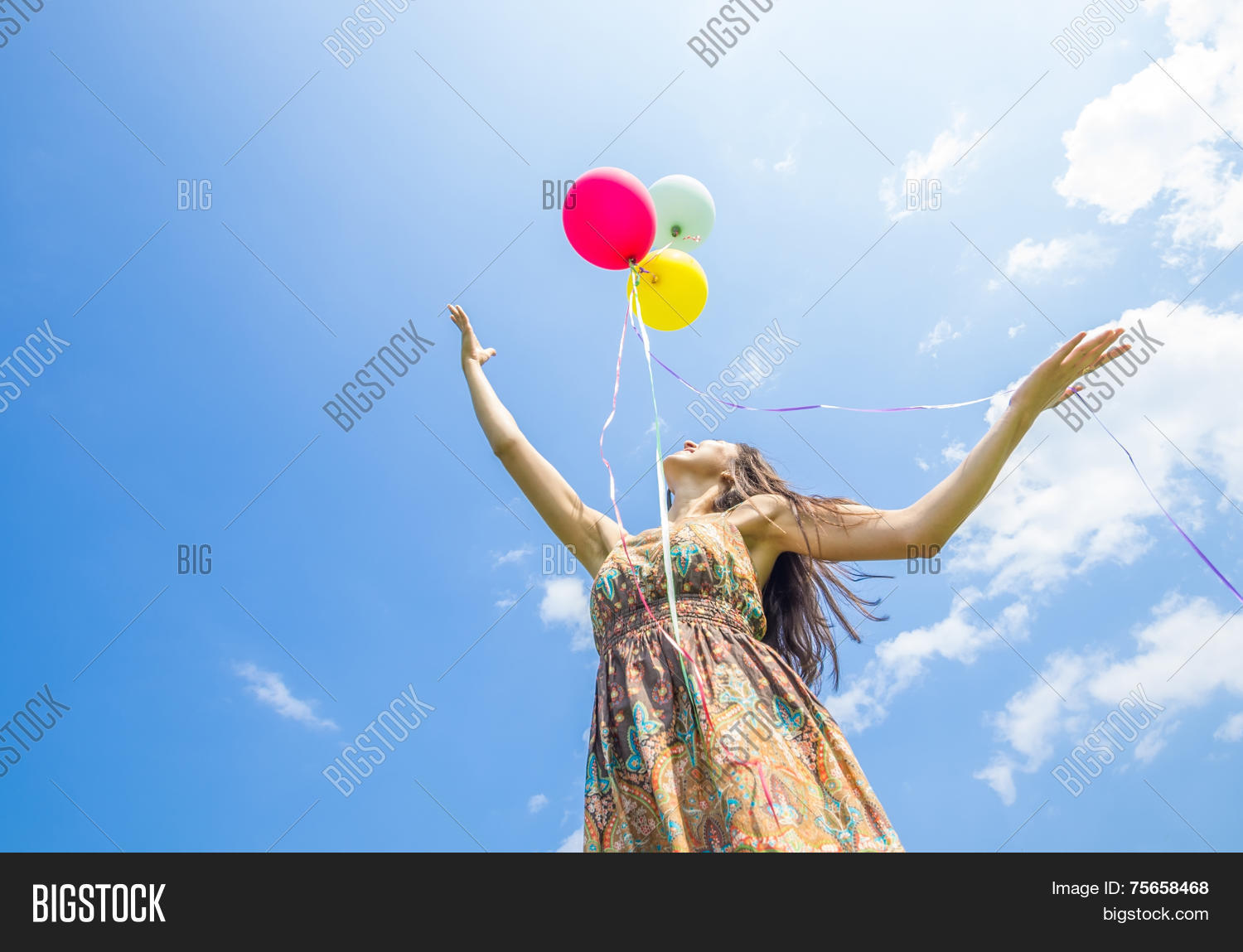 Woman Releasing Image & Photo (Free Trial) | Bigstock