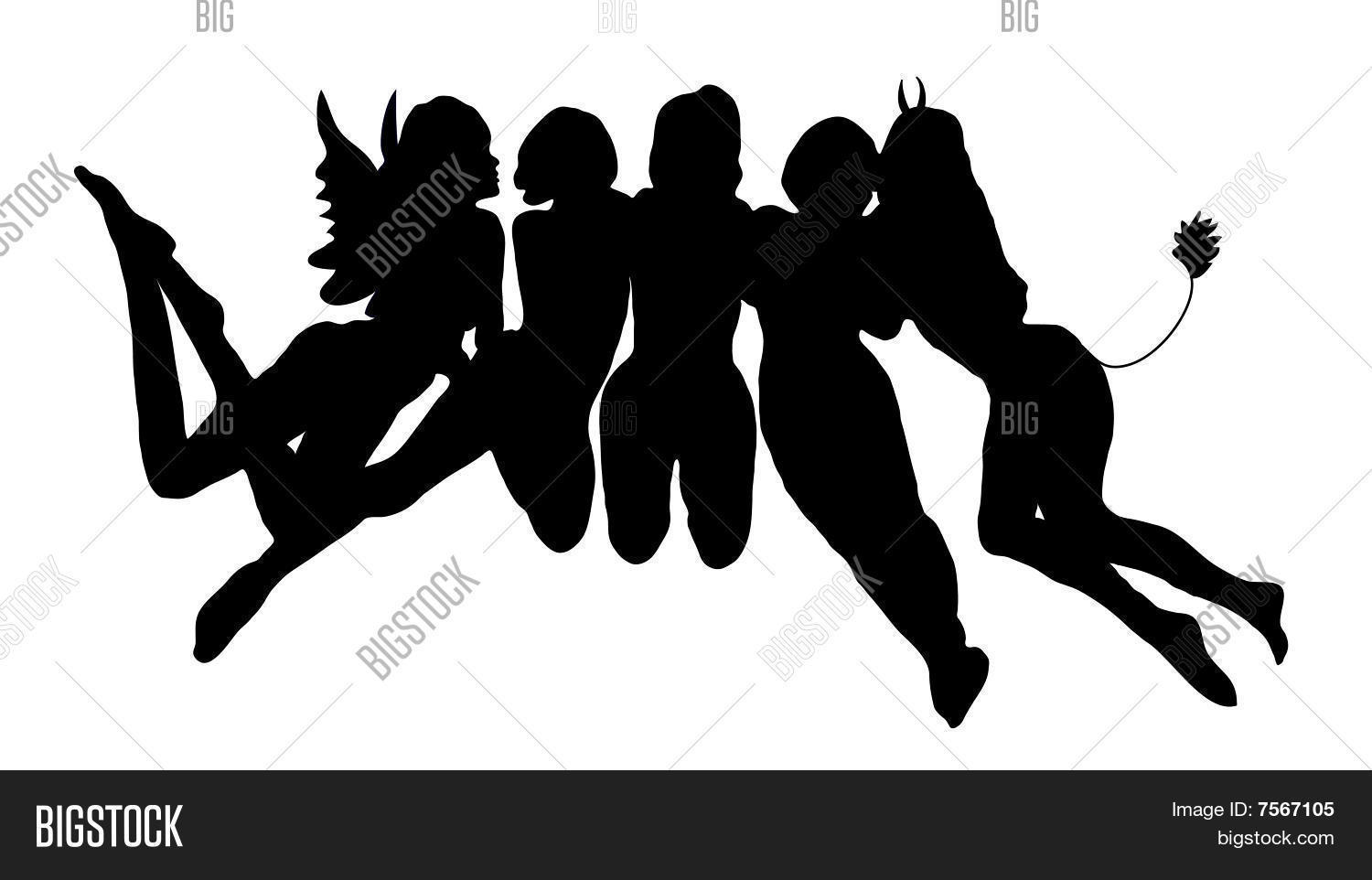 Devil Angel Vector & Photo (Free Trial) | Bigstock