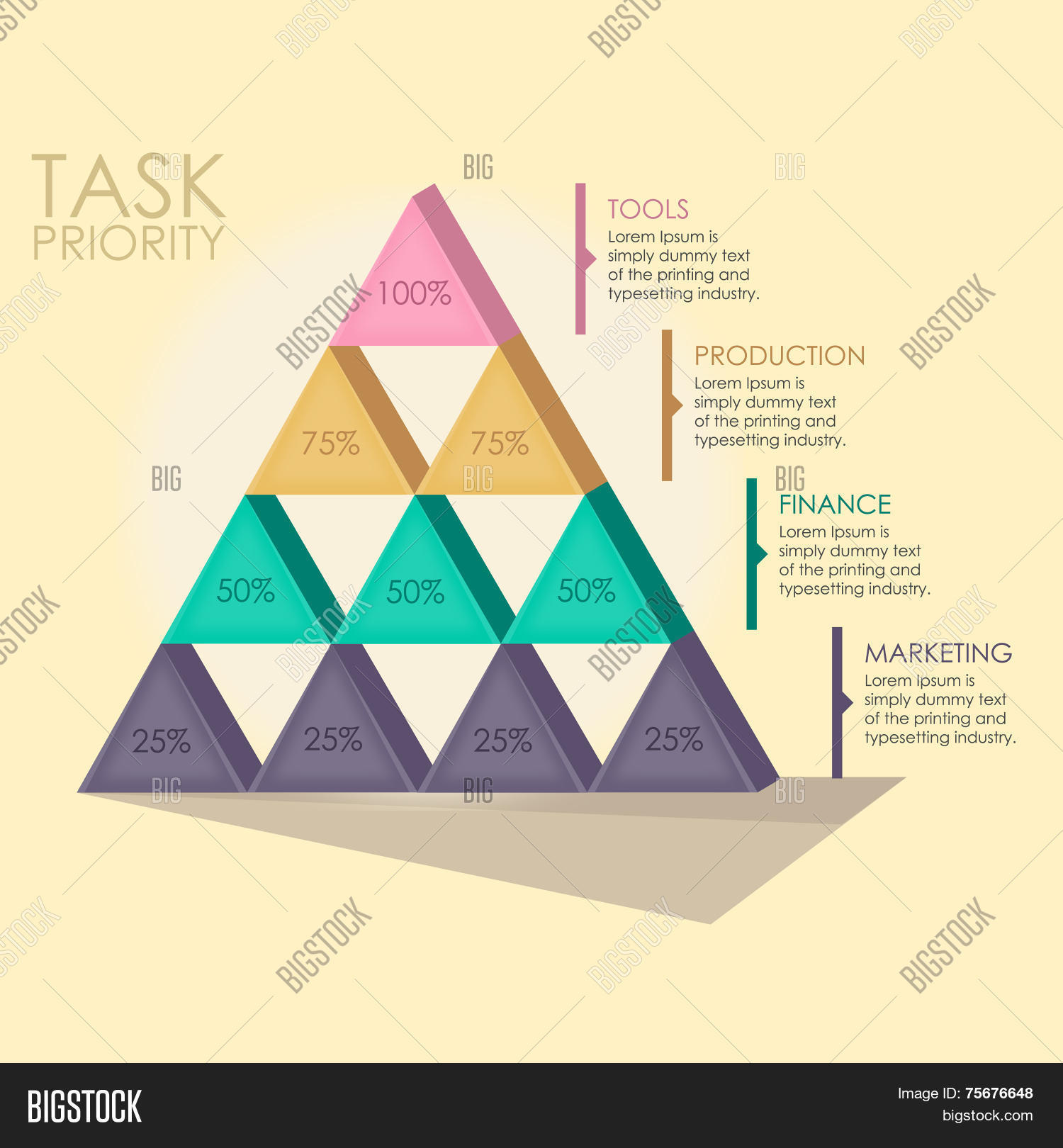 Pyramid Hierarchy Vector & Photo (Free Trial) | Bigstock