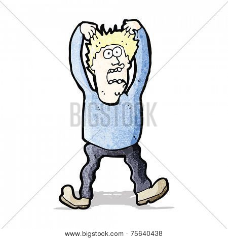 Cartoon Man Pulling Vector & Photo (Free Trial) | Bigstock