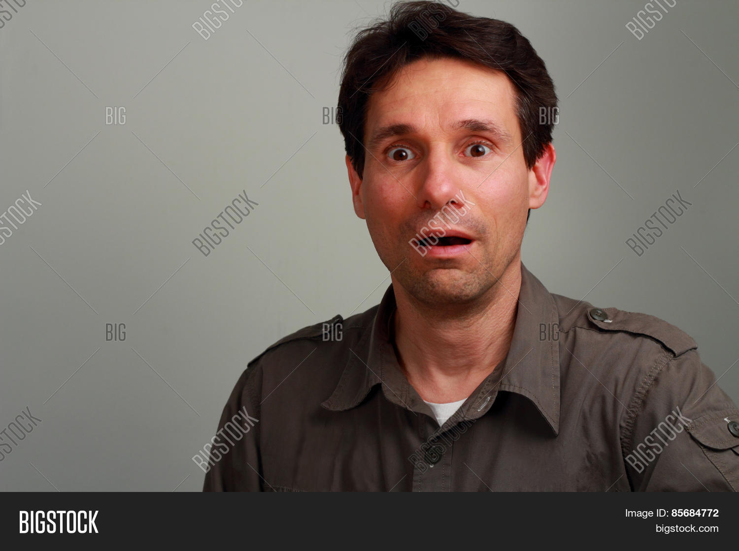 Aghast Man Wide Eyes Image & Photo (Free Trial) | Bigstock