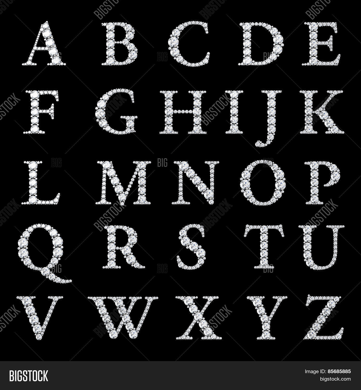 Diamond Alphabet, Image & Photo (Free Trial) | Bigstock