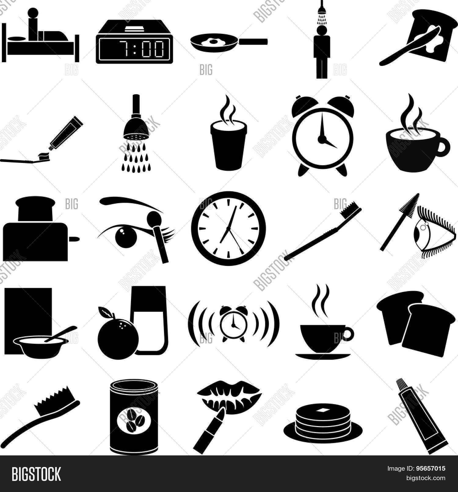 Morning Routine Vector & Photo (Free Trial) | Bigstock
