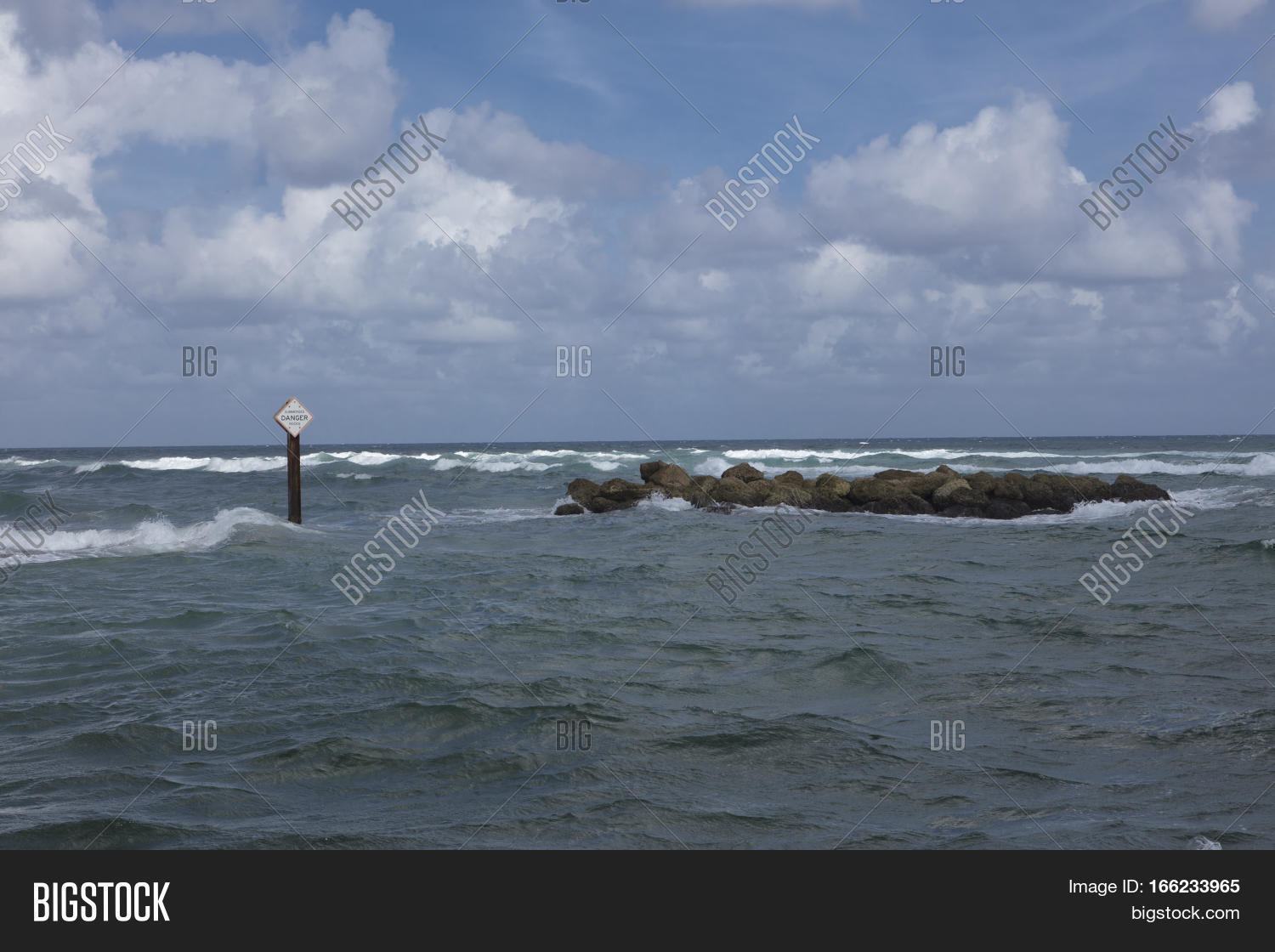 Danger Submerged Rocks Image & Photo (Free Trial) | Bigstock