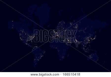 Detailed Night Map Vector & Photo (Free Trial) | Bigstock