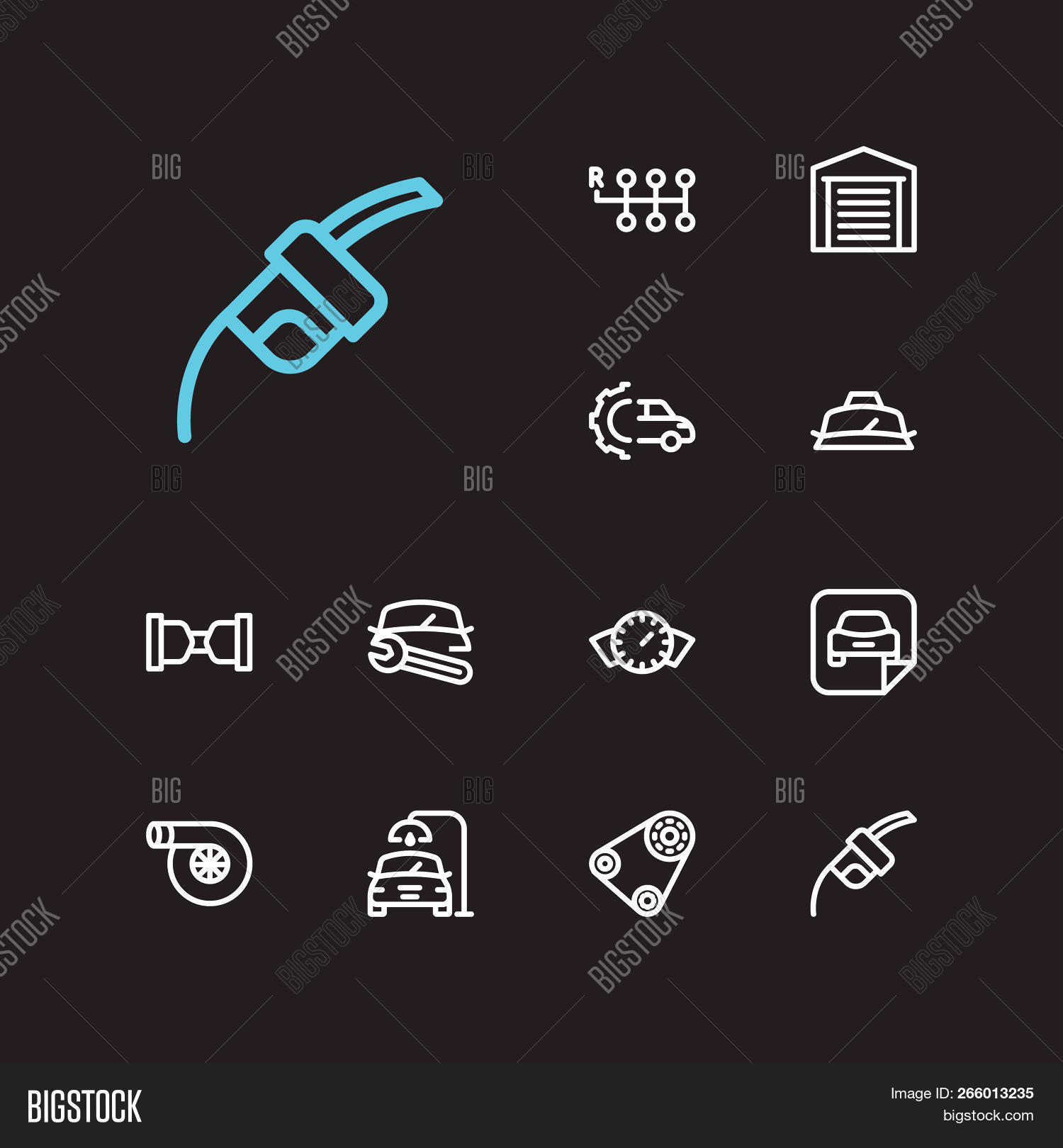 Car Service Icons Set Image & Photo (Free Trial) | Bigstock