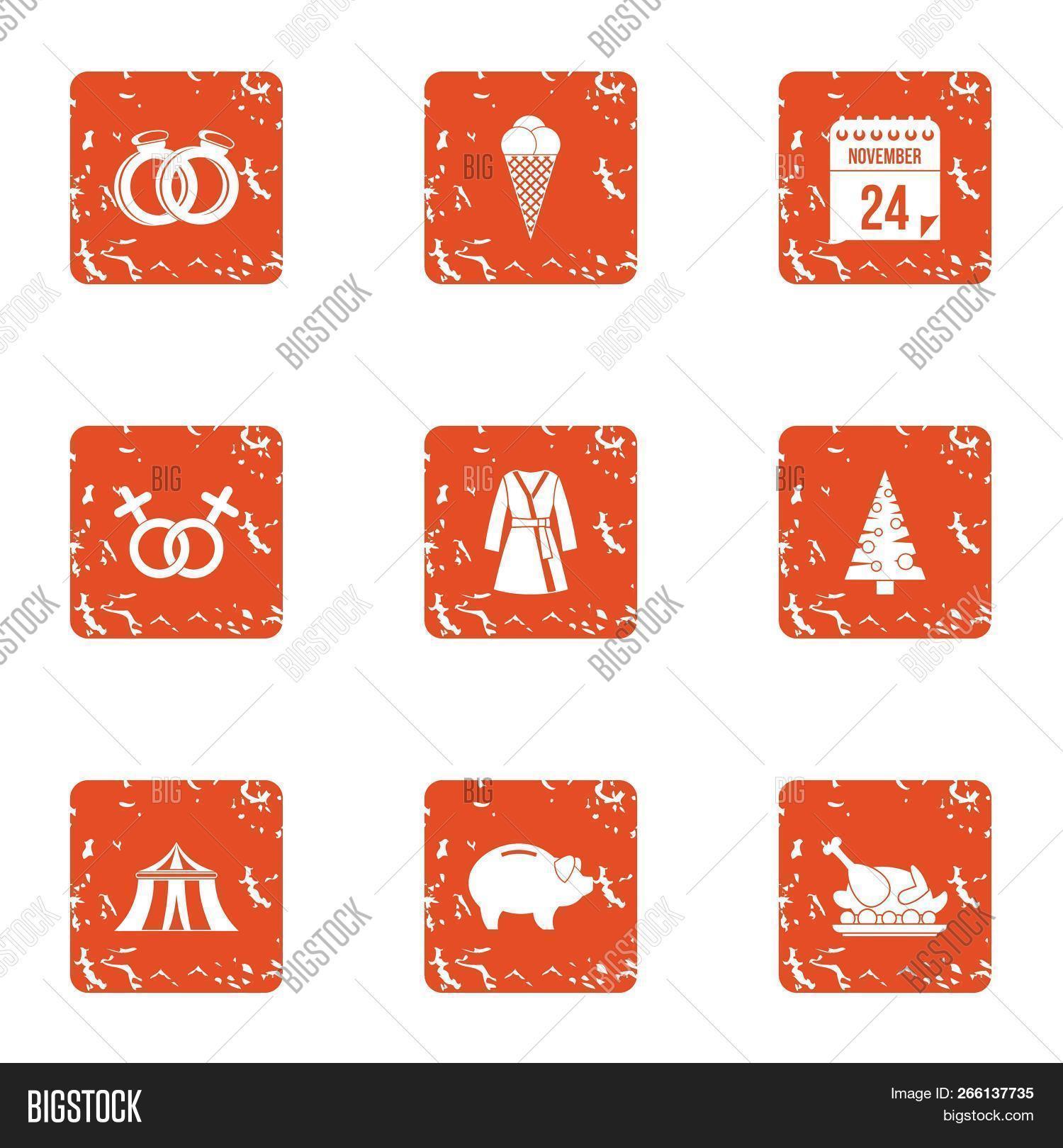 Cease Love Icons Set. Image & Photo (Free Trial) | Bigstock