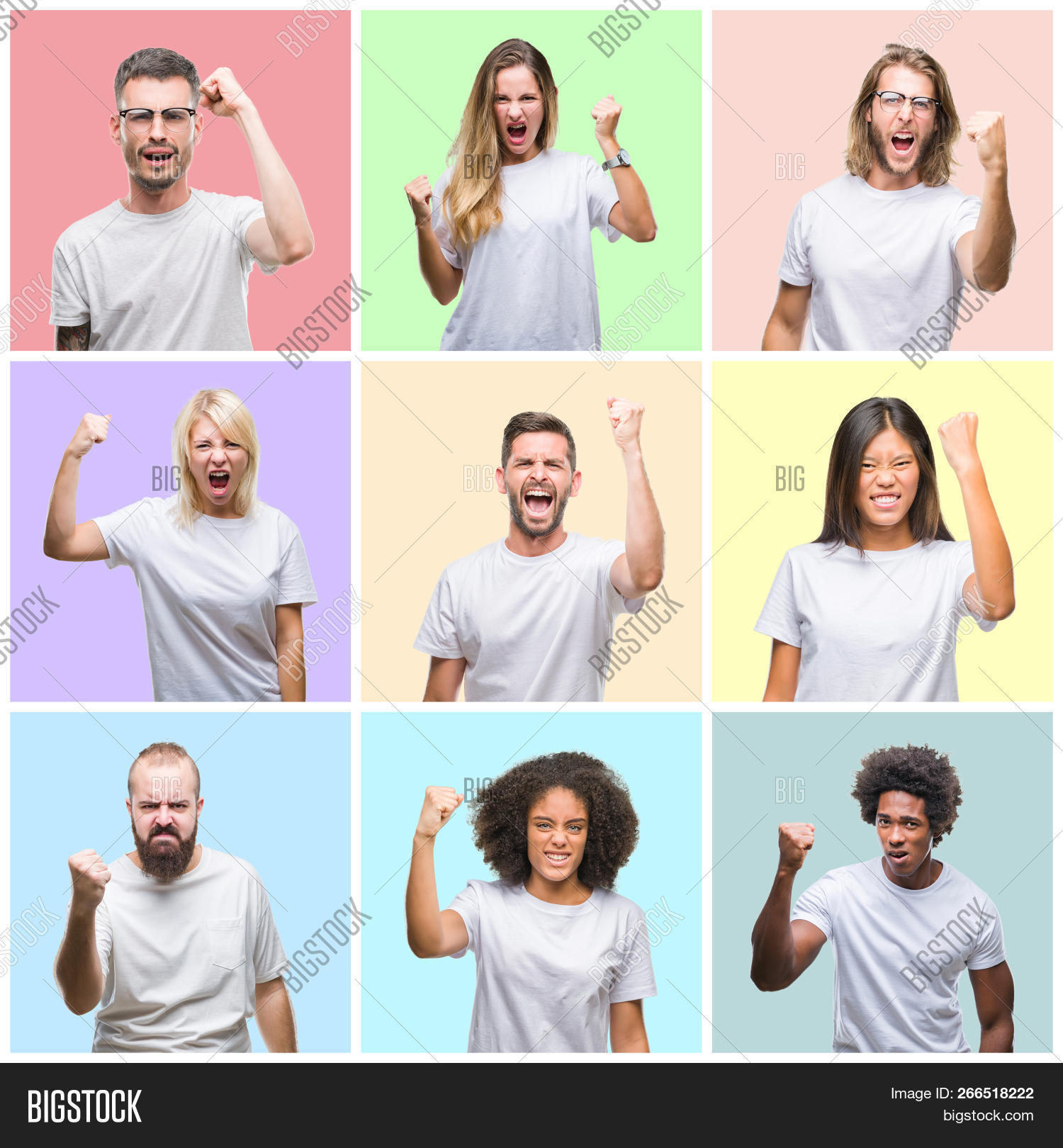 Group Of People Shouting