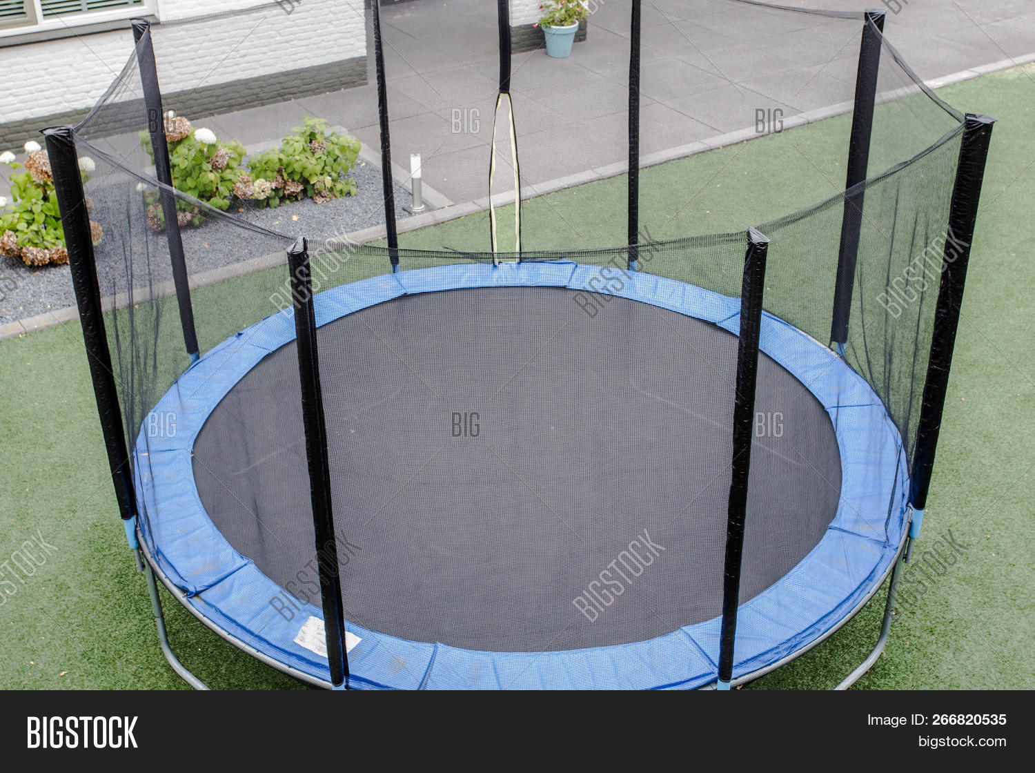 Blue Trampoline Safety Image & Photo (Free Trial) | Bigstock