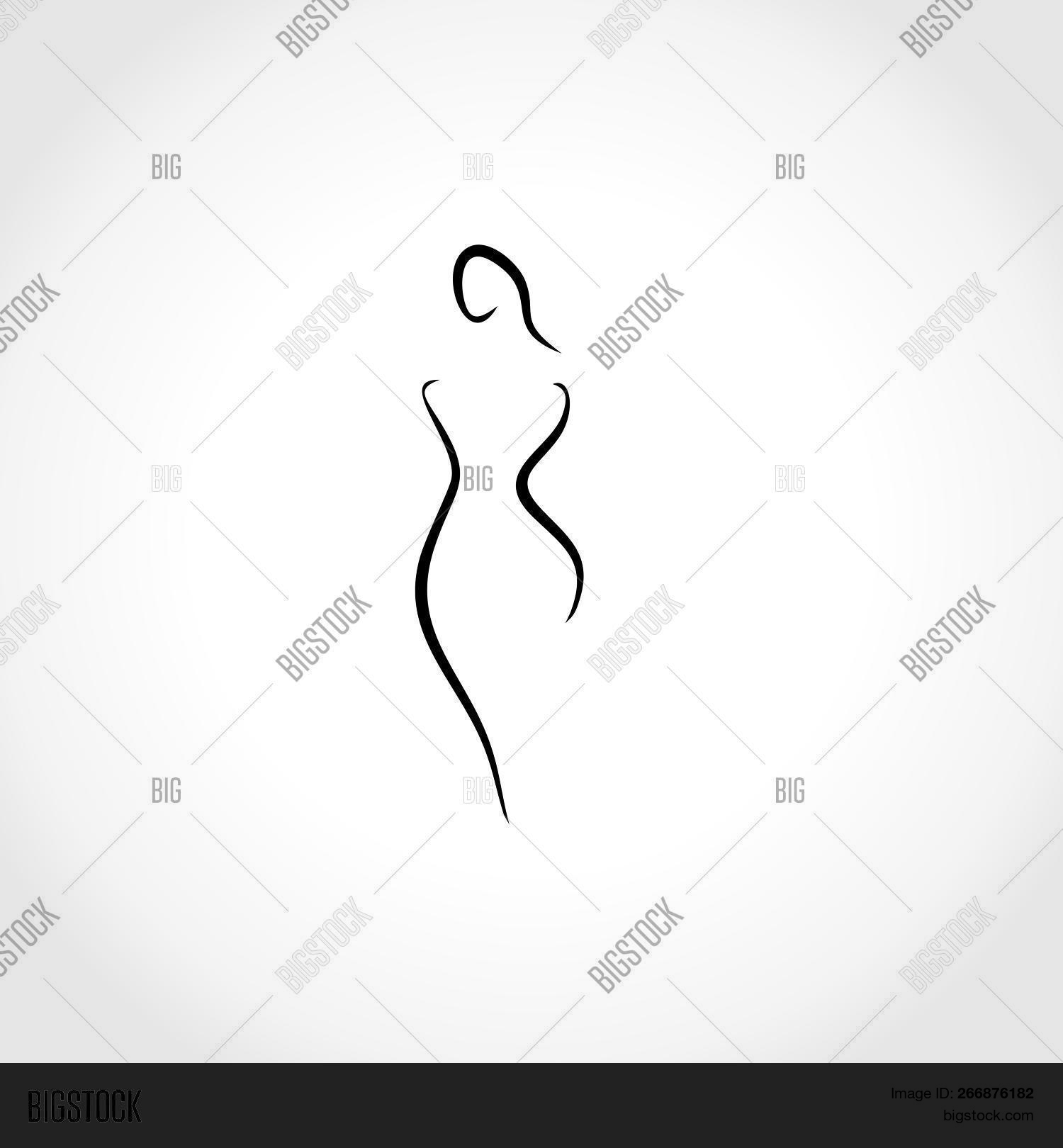 Woman Line Image & Photo (Free Trial) | Bigstock