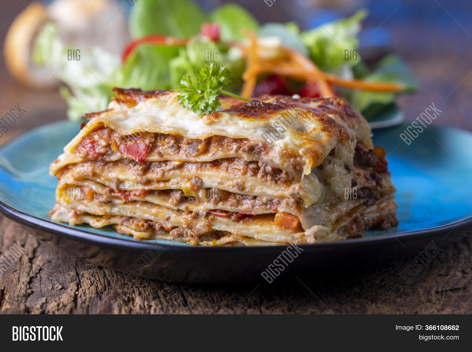 Portion Fresh Lasagna Image & Photo (Free Trial) | Bigstock