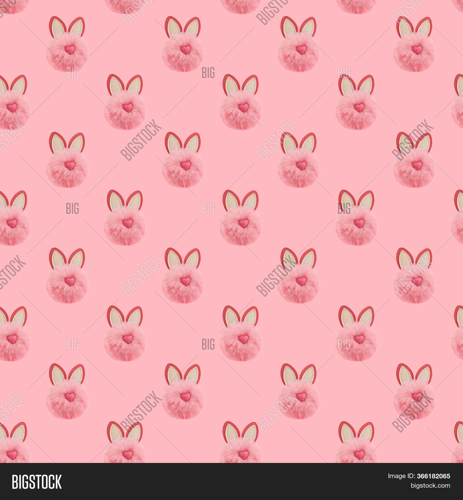 Fluffy Pink Rabbit Image & Photo (Free Trial) | Bigstock
