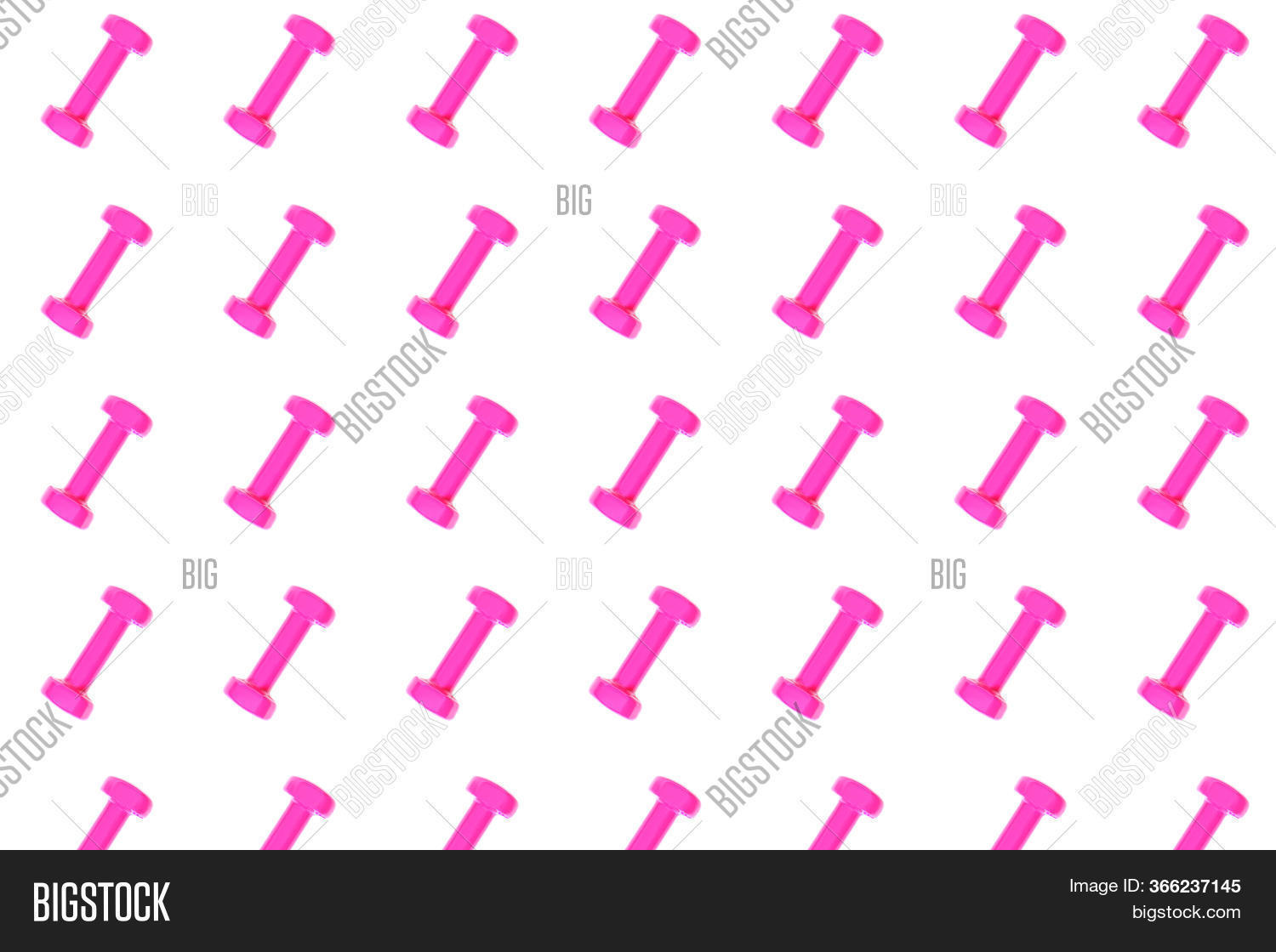 Pink Dumbbell Pattern Image & Photo (Free Trial) | Bigstock