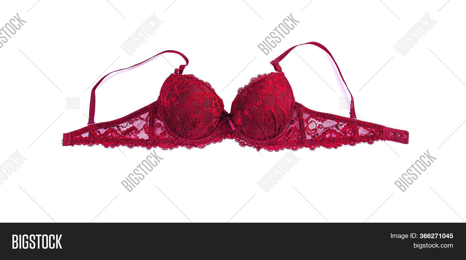 Red Bra Isolated On Image & Photo (Free Trial) | Bigstock
