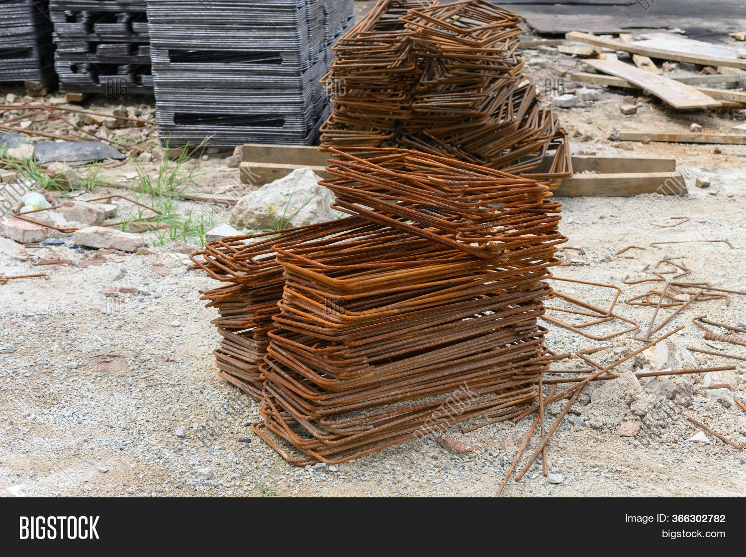 Iron Rods On Ground Image & Photo (Free Trial) | Bigstock
