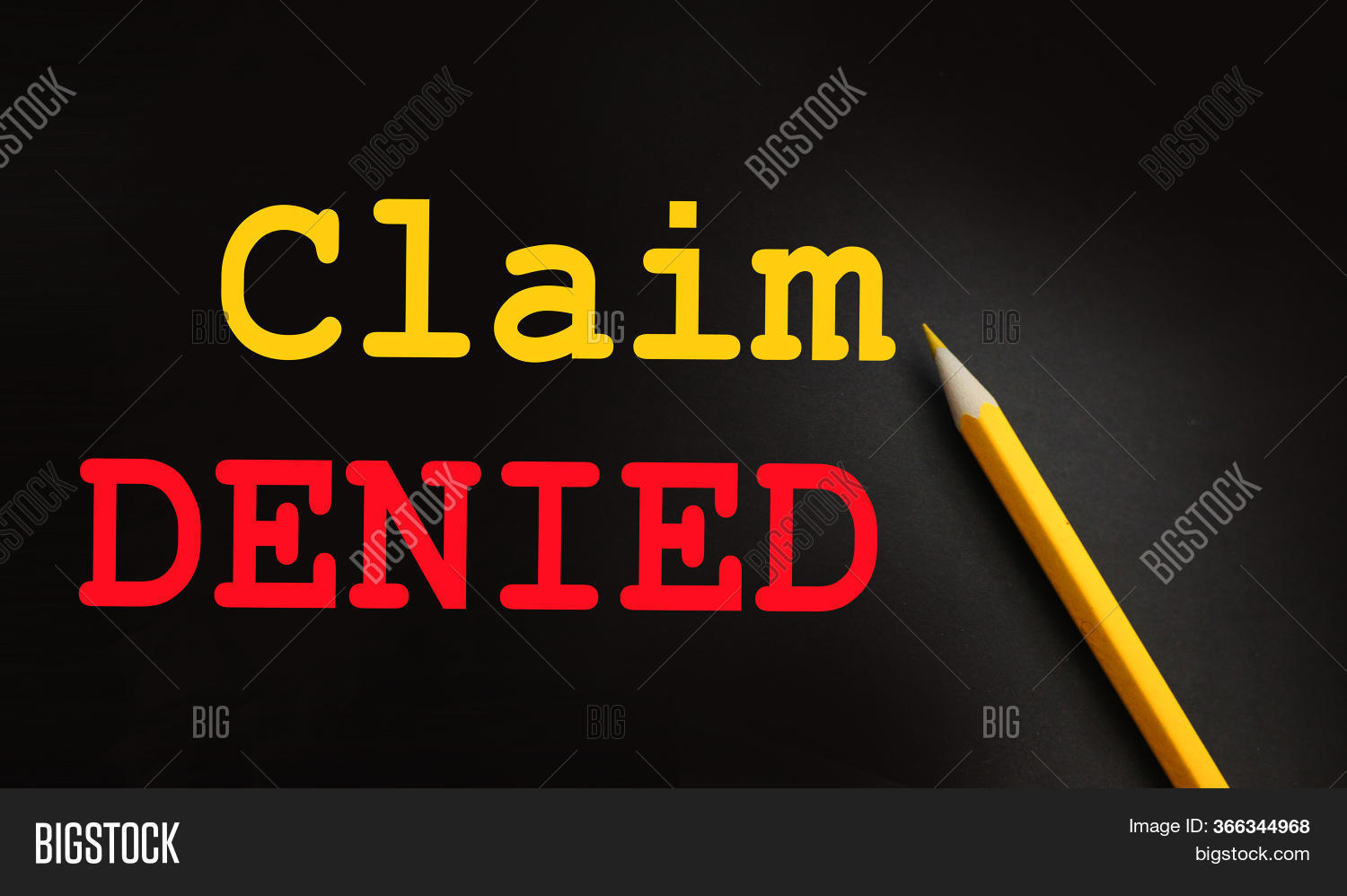 Claim Denied Words Image & Photo (Free Trial) | Bigstock