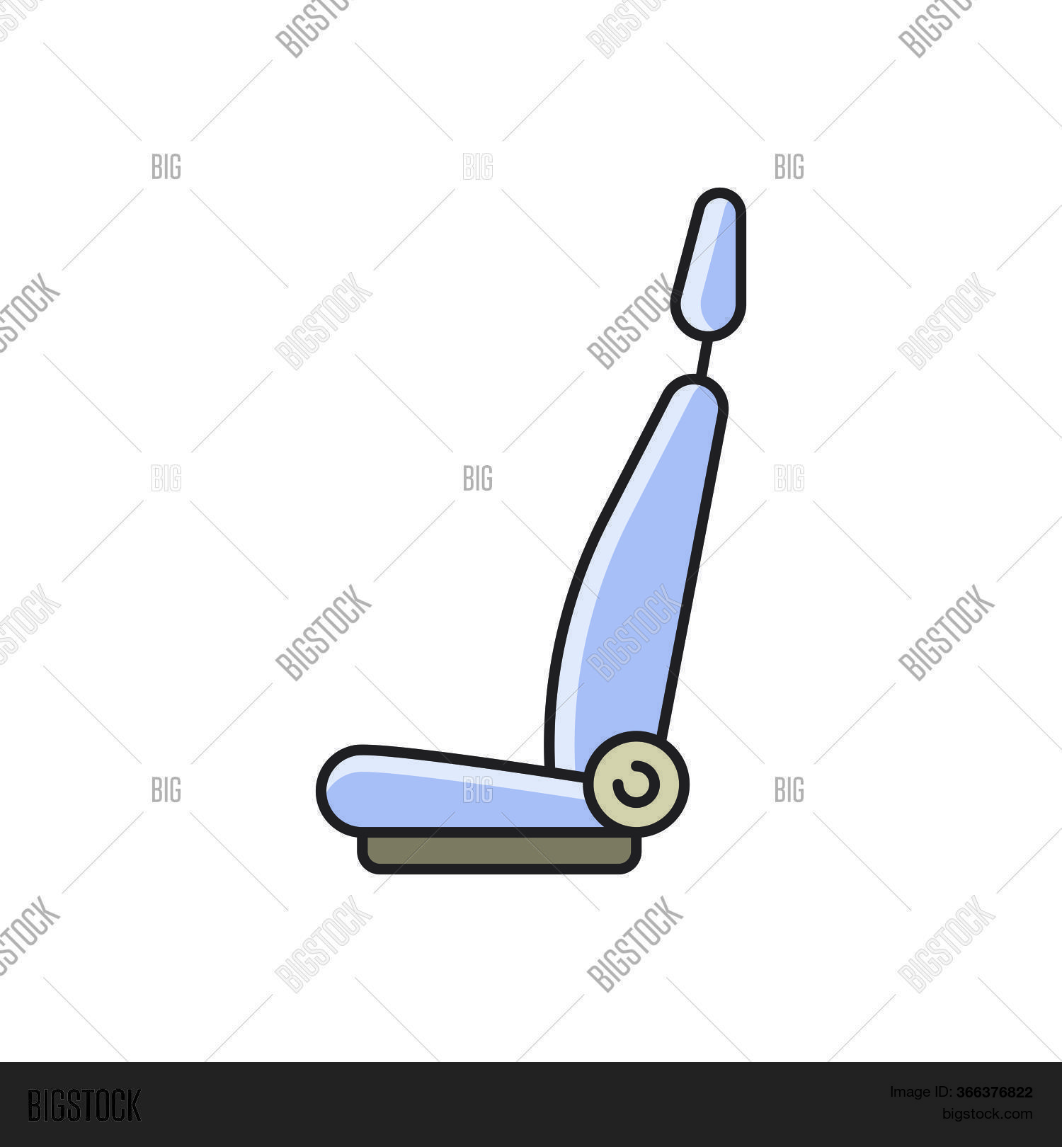 Car Seat Vector Icon Vector & Photo (Free Trial) | Bigstock