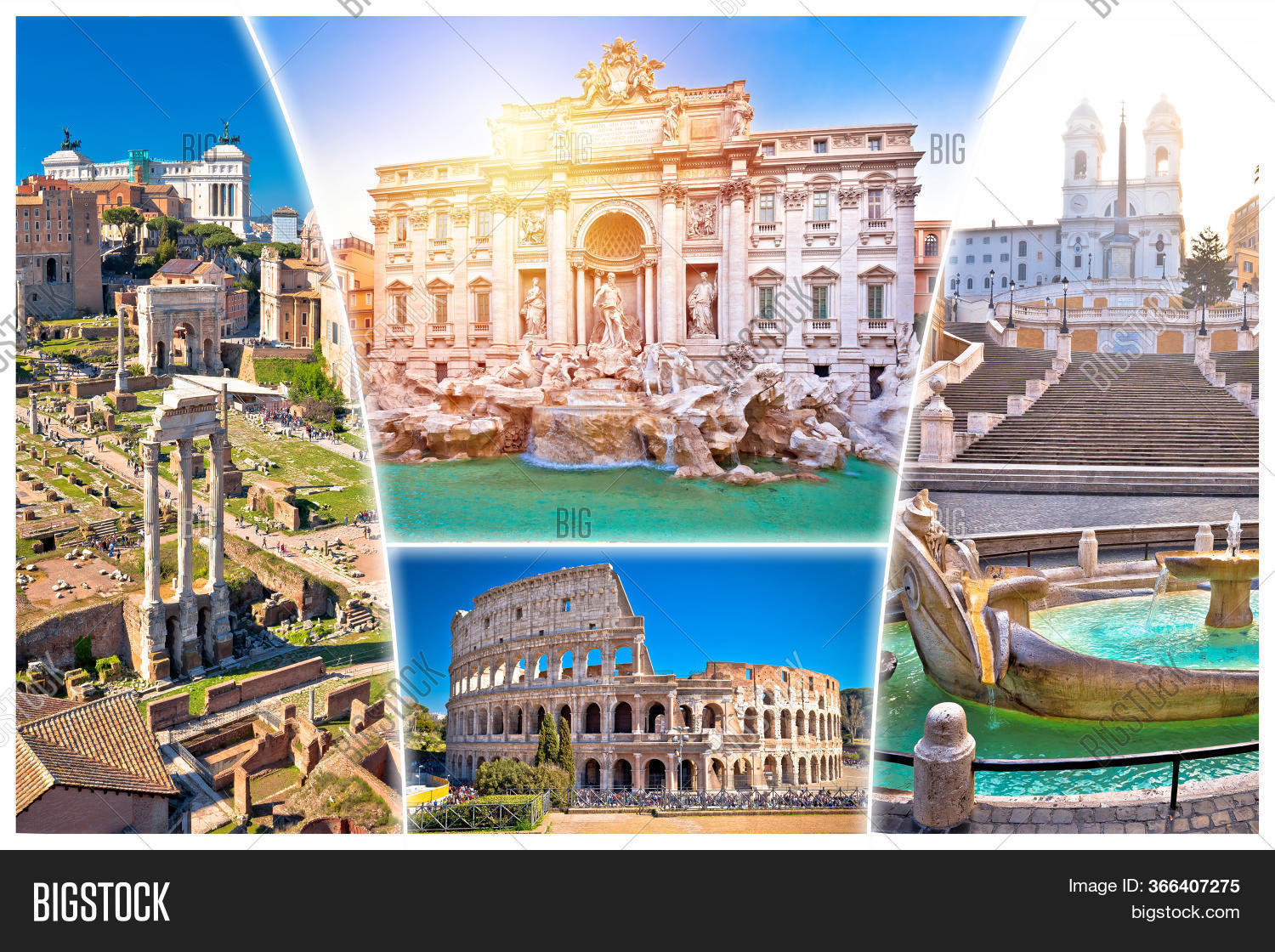 Rome Postcard. Eternal Image & Photo (Free Trial) | Bigstock