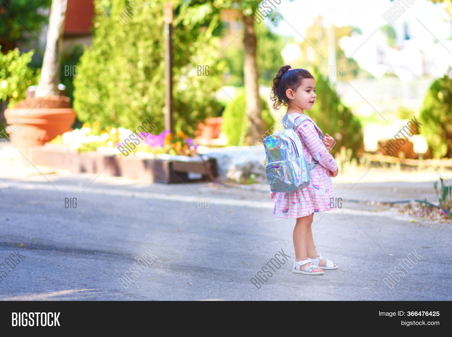 Cute Child Back Image & Photo (Free Trial) | Bigstock