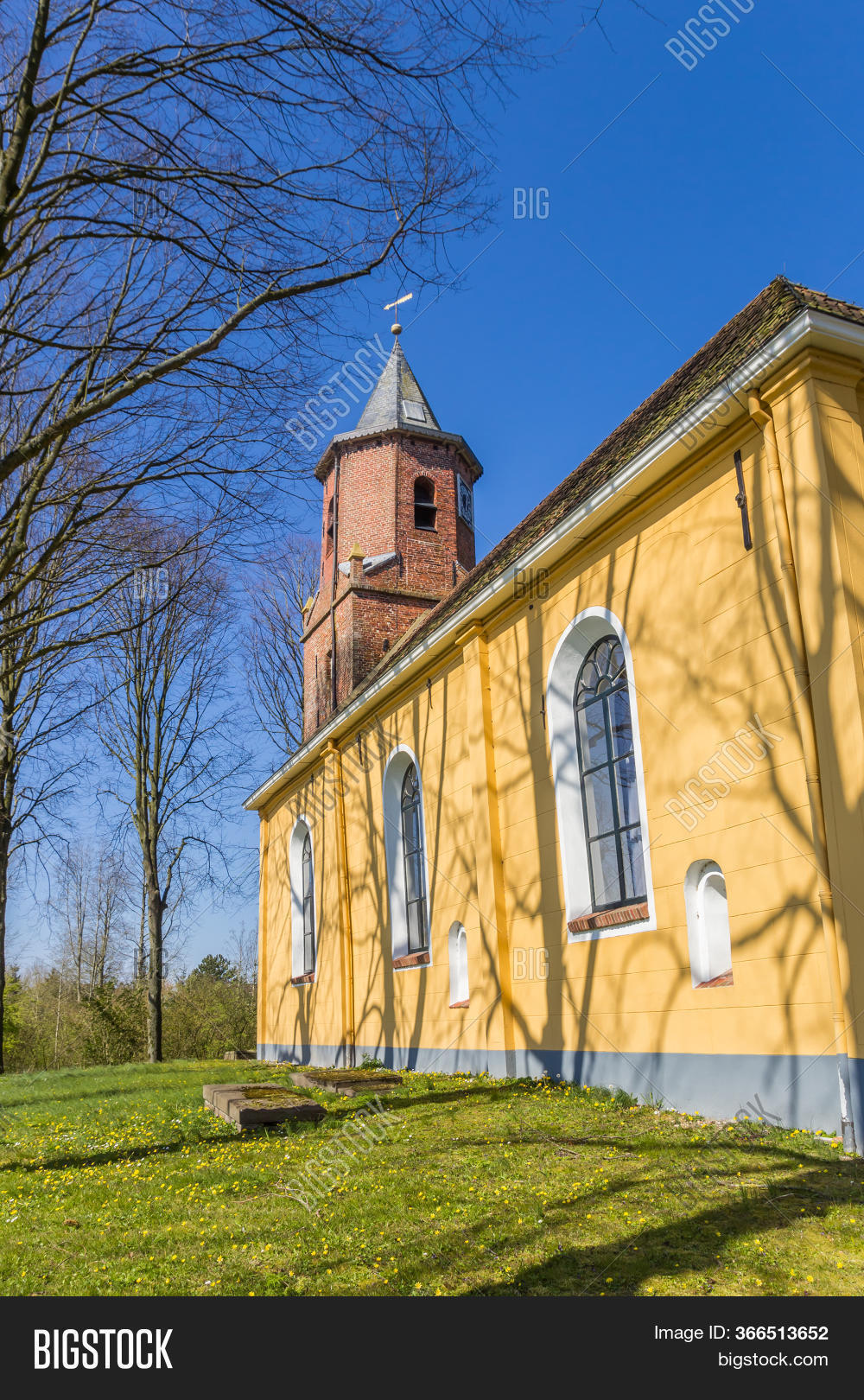 Historic Yellow Church Image & Photo (Free Trial) | Bigstock