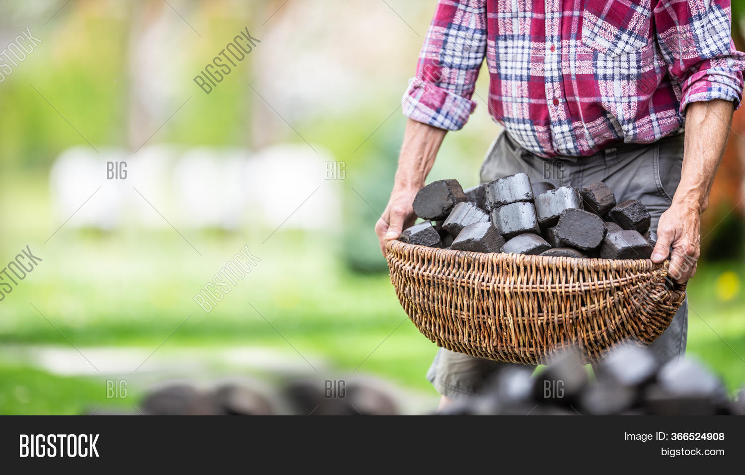 Man Carrying Basket Image & Photo (Free Trial) | Bigstock