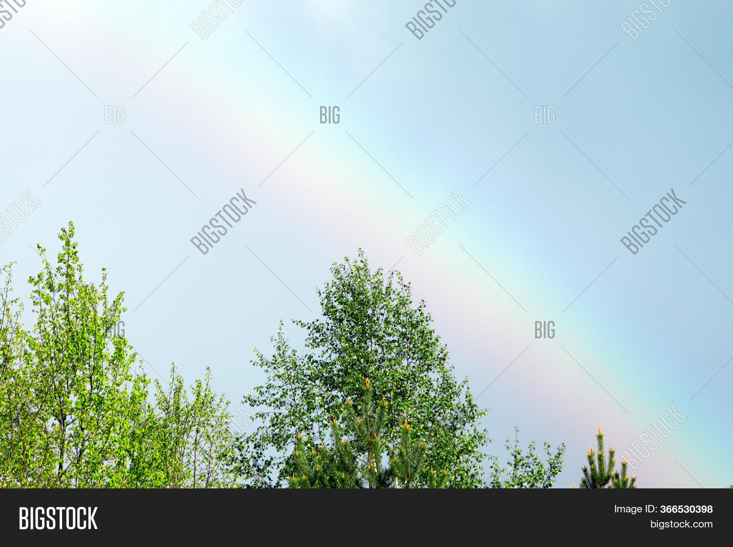 Rainbow Spring Sky. Image & Photo (Free Trial) | Bigstock