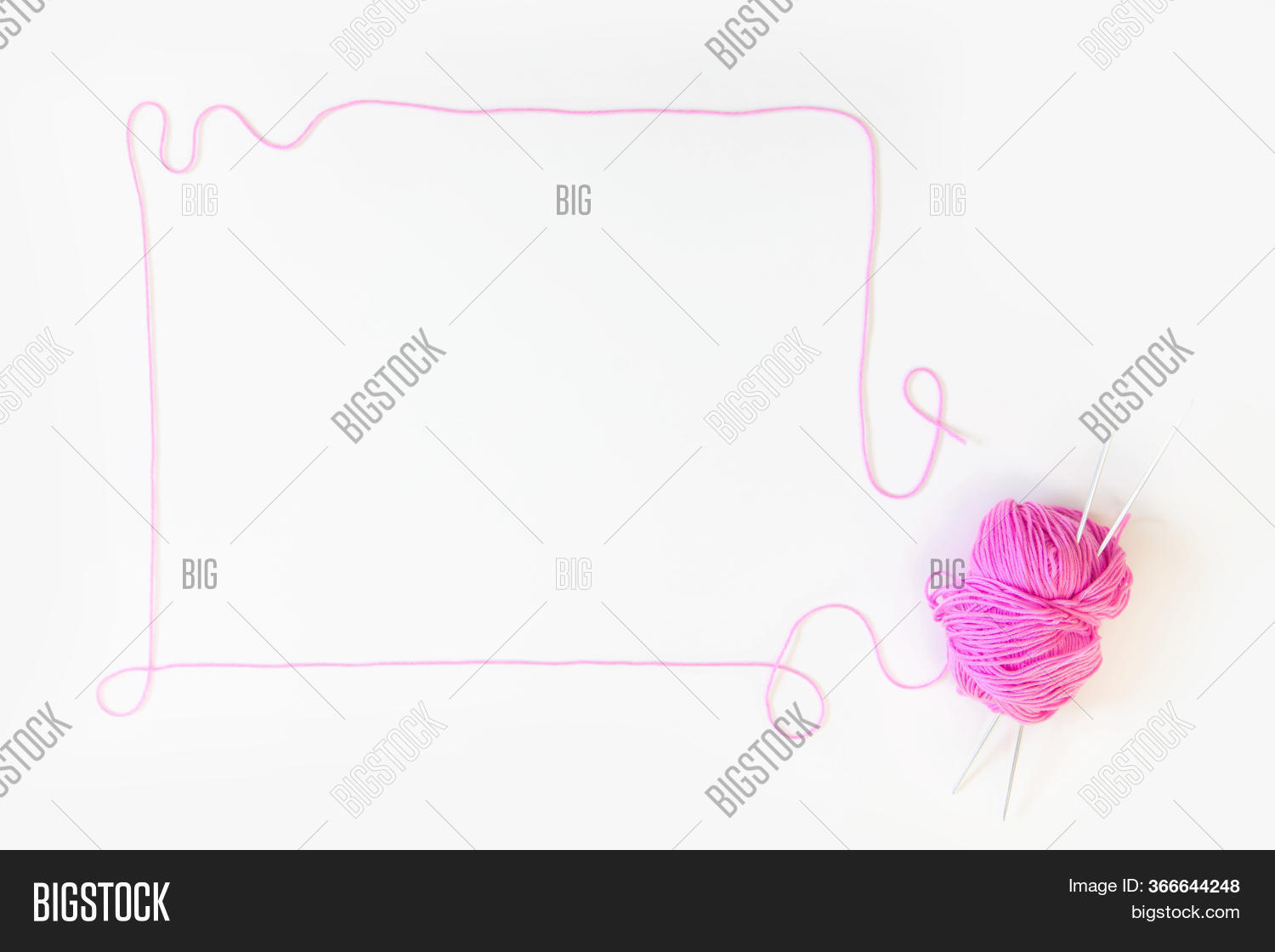 Skein Pink Yarn Frame Image & Photo (Free Trial) | Bigstock