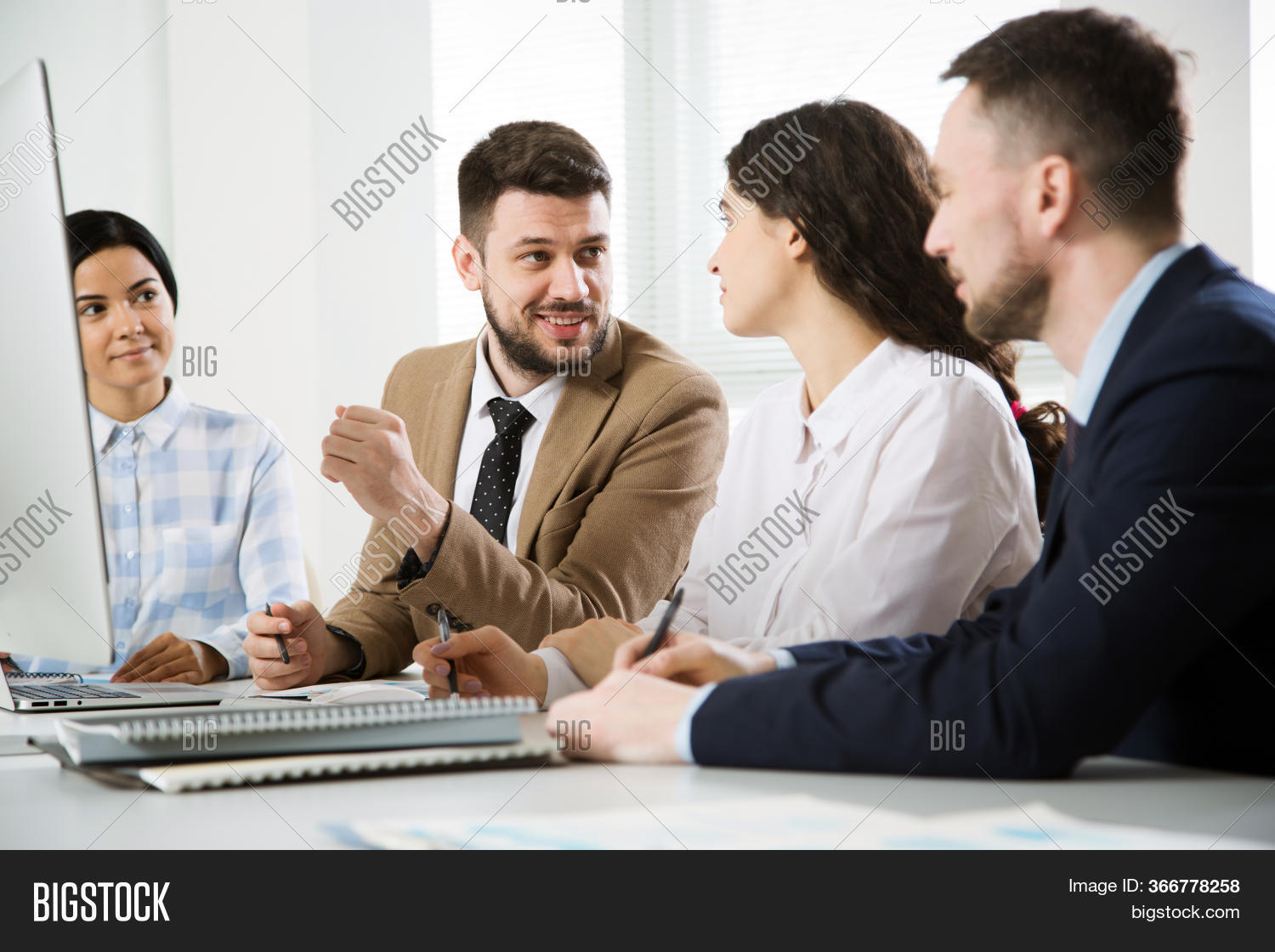 Businessman Explains Image & Photo (Free Trial) | Bigstock