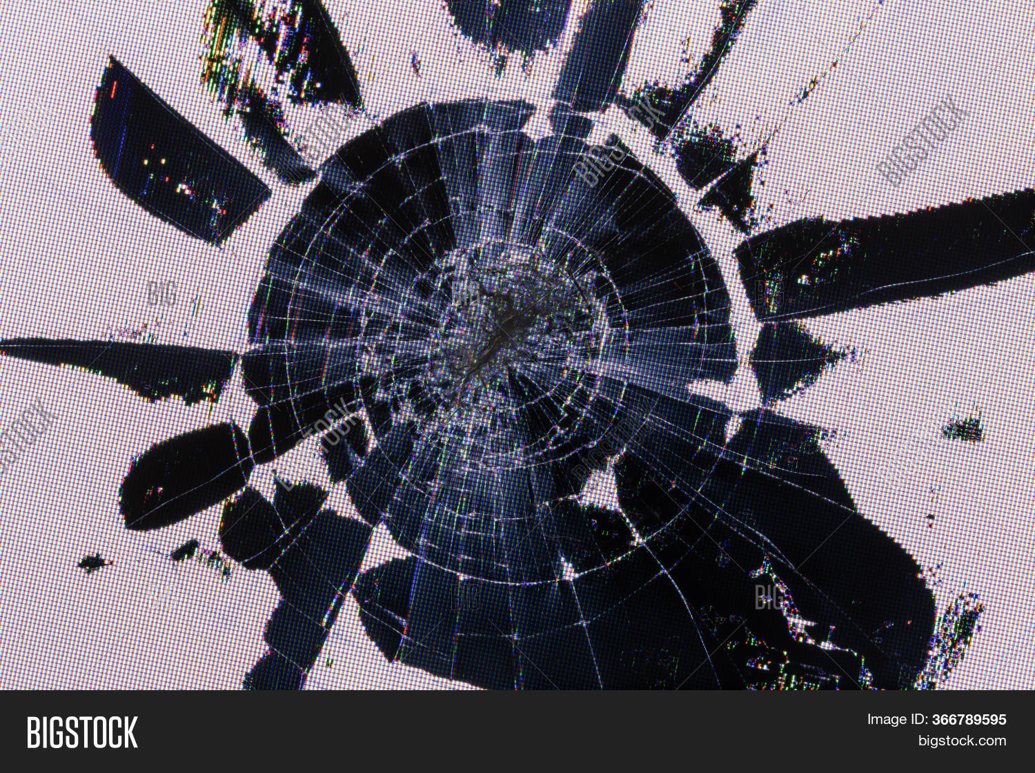 Impact Damage On Lcd Image & Photo (Free Trial) | Bigstock
