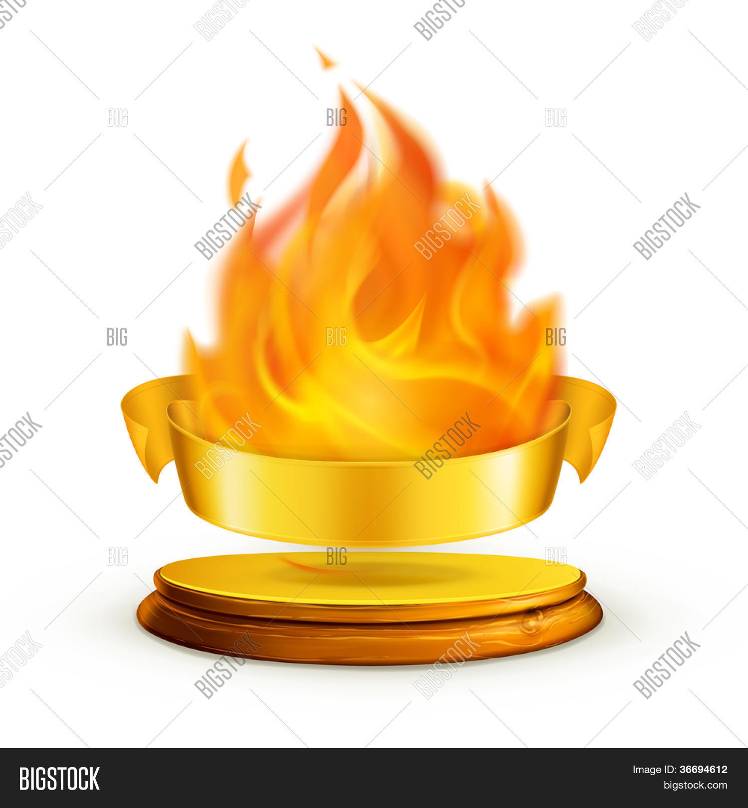 Golden Flame, Bitmap Image & Photo (Free Trial) | Bigstock
