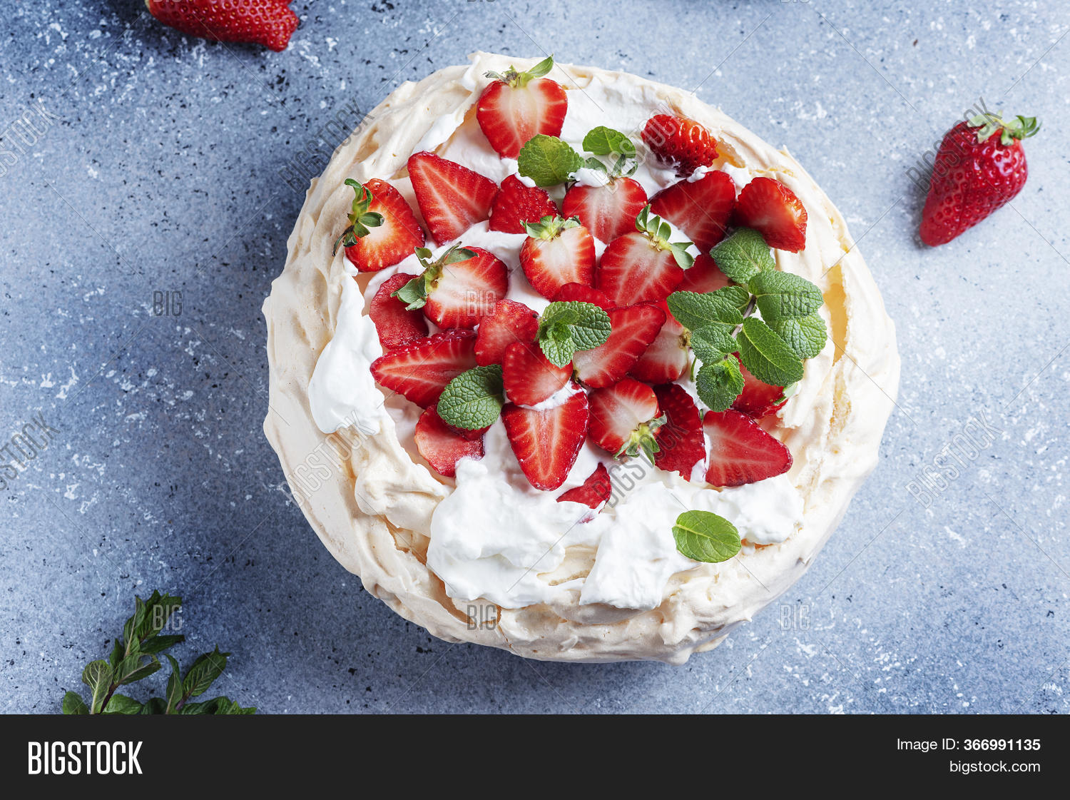 Cake Pavlova Meringue Image & Photo (Free Trial) | Bigstock