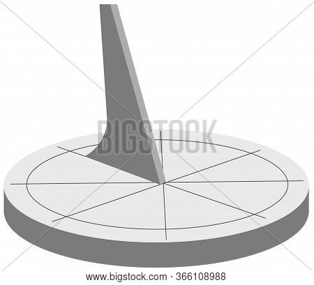 Gray Vintage Sundial Vector & Photo (Free Trial) | Bigstock