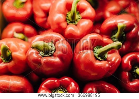 Piles Bell Red Peppers Image & Photo (Free Trial) | Bigstock