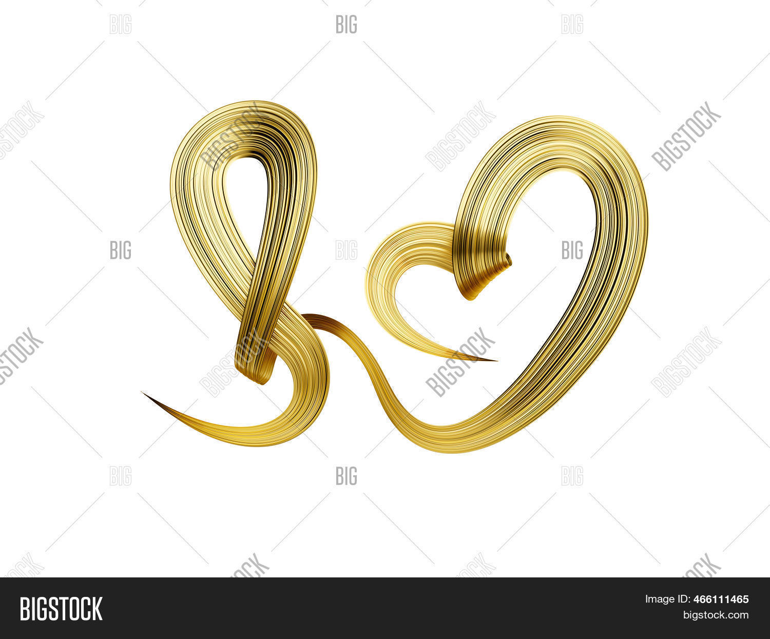 Gold Ribbon Symbol Image & Photo (Free Trial) | Bigstock