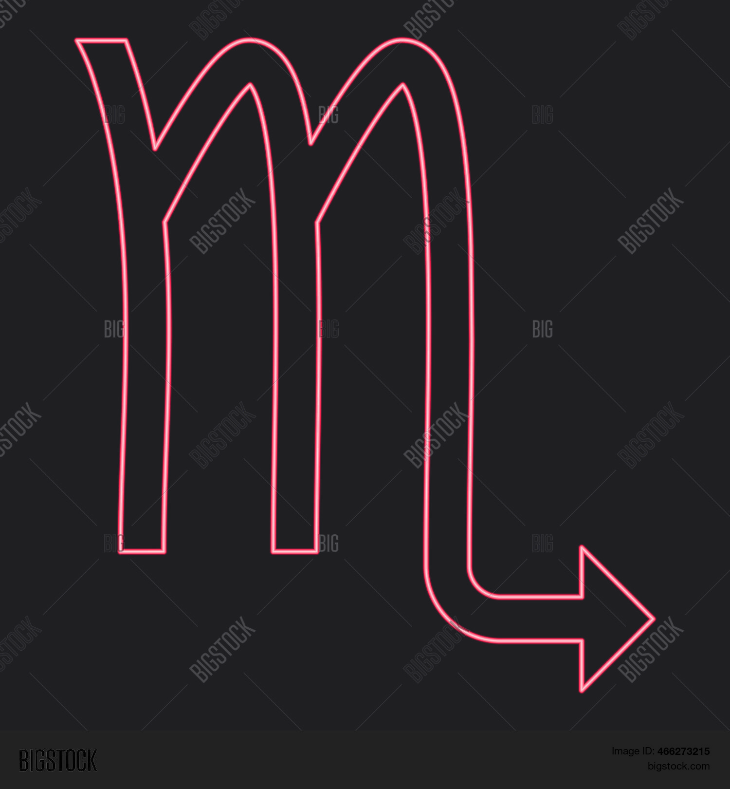 Neon Scorpion Symbol Vector & Photo (Free Trial) | Bigstock