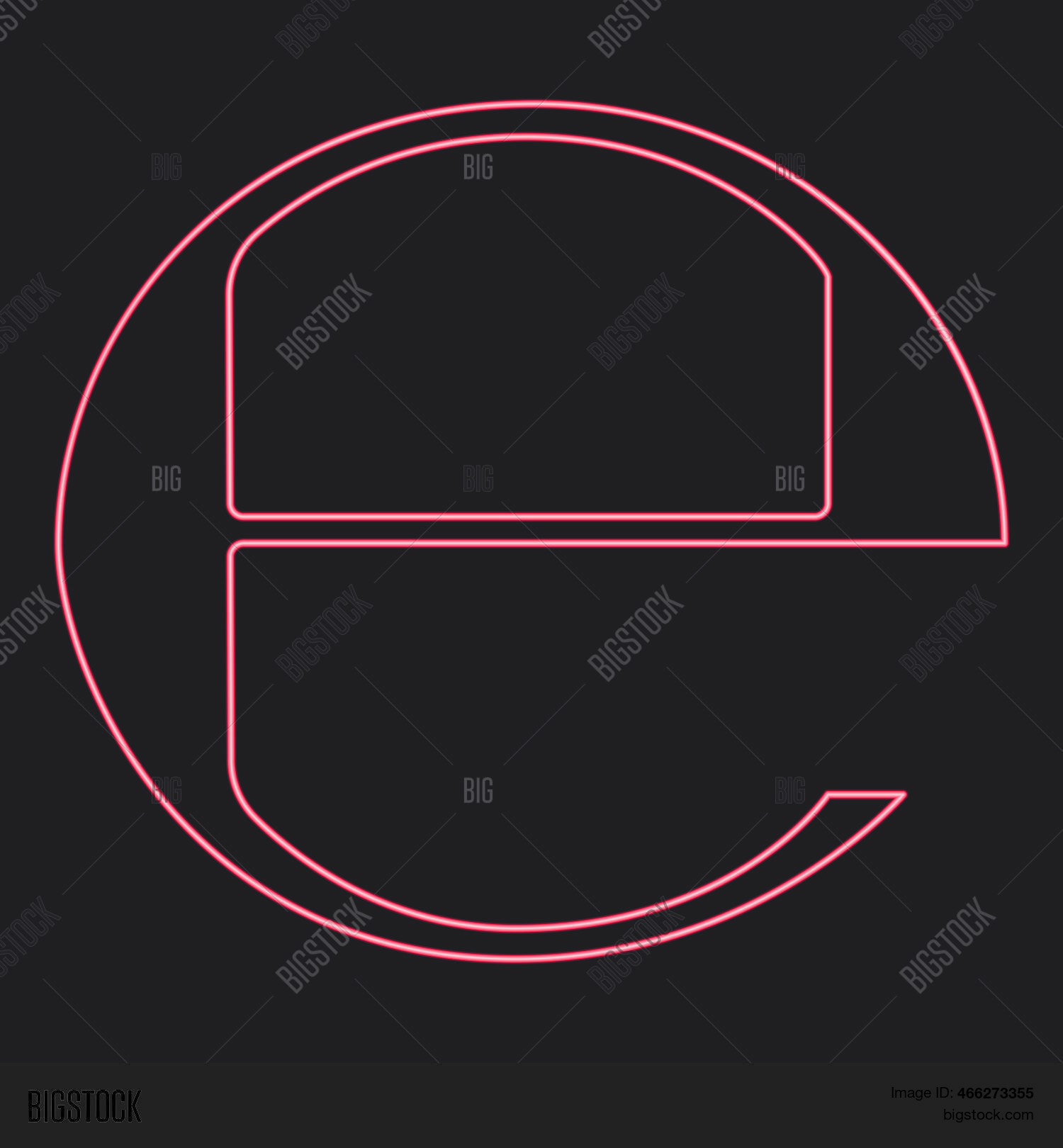 Neon Estimated Sign E Vector & Photo (Free Trial) | Bigstock