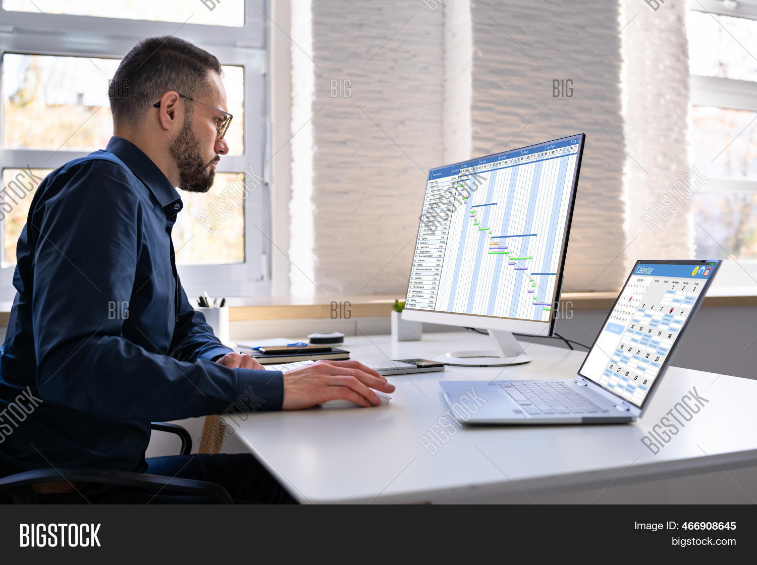 Employee Working On Image & Photo (Free Trial) | Bigstock