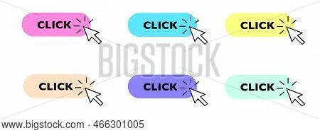 Click Button Arrow Vector & Photo (Free Trial) | Bigstock
