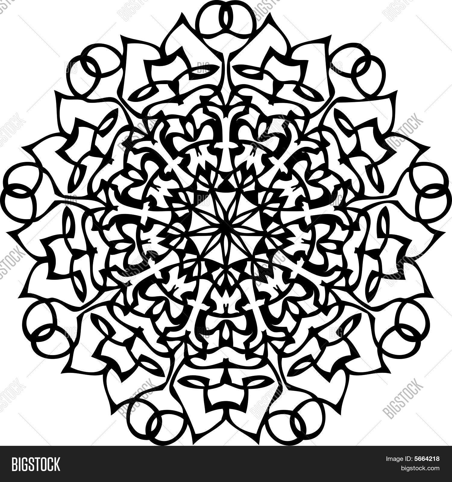 Radial Tattoo Design Image & Photo (Free Trial) | Bigstock