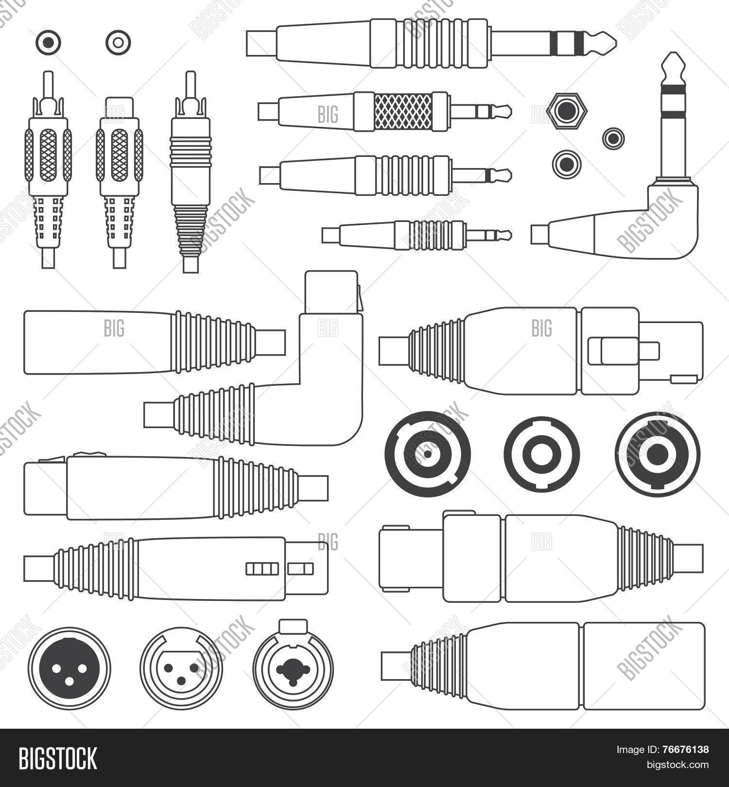 Various Outline Audio Vector & Photo (Free Trial) | Bigstock