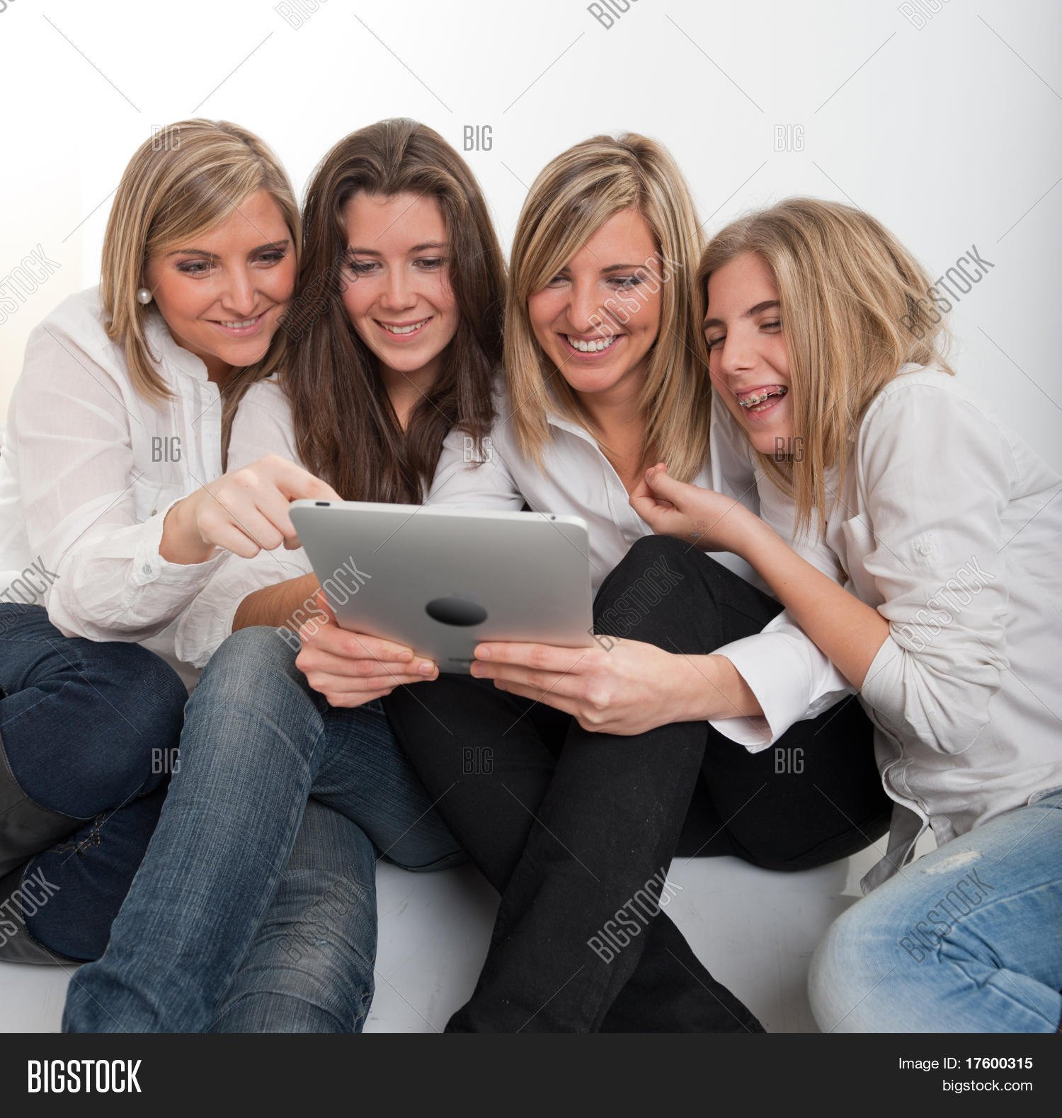 Group Girls Around Pc Image & Photo (Free Trial) | Bigstock