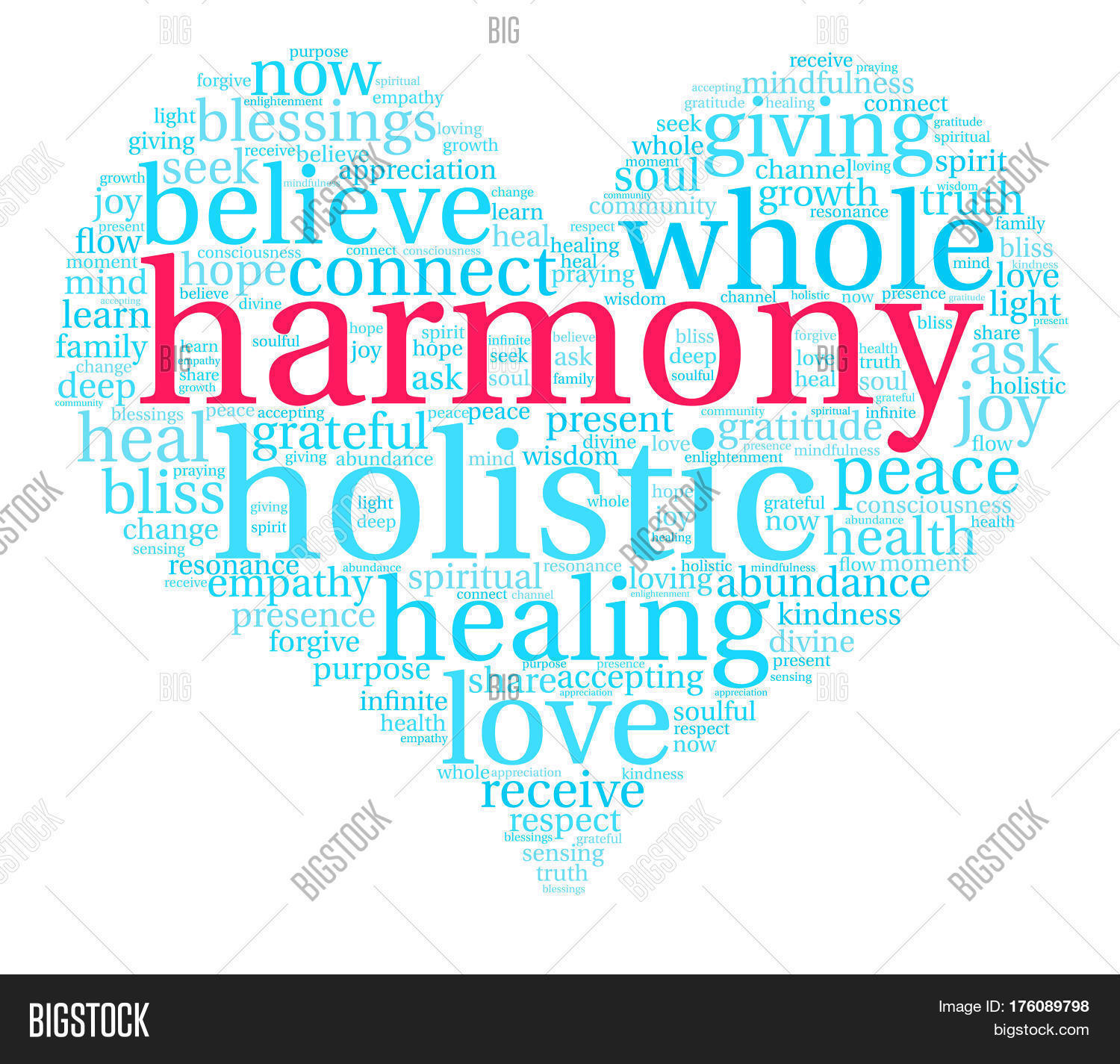 Harmony Word Cloud Vector & Photo (Free Trial) | Bigstock