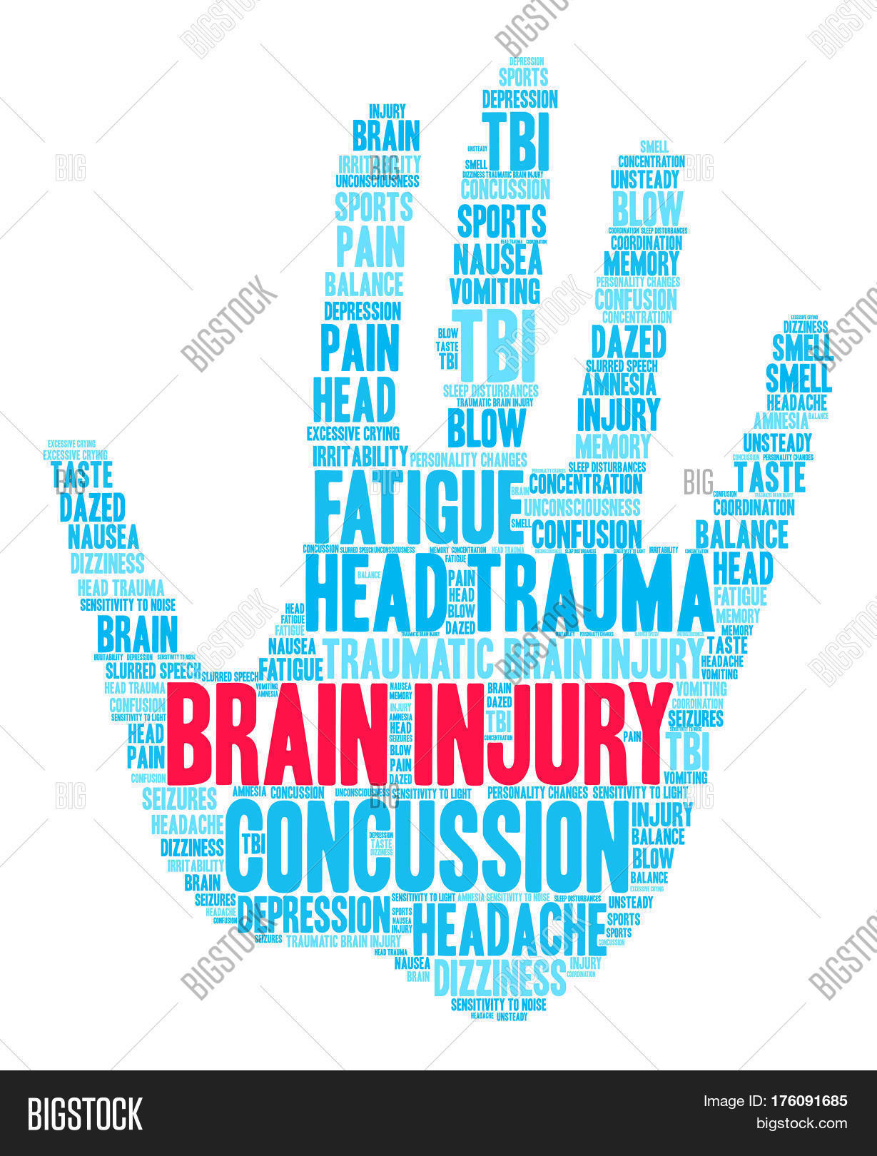 Brain Injury Word Vector & Photo (Free Trial) | Bigstock