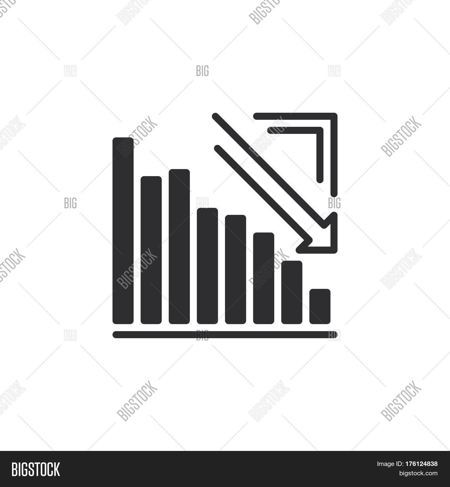 Arrow Graph Going Vector & Photo (Free Trial) | Bigstock