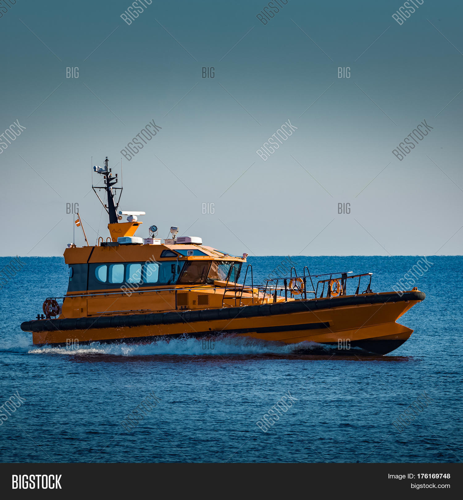 Yellow Pilot Ship Image & Photo (Free Trial) | Bigstock