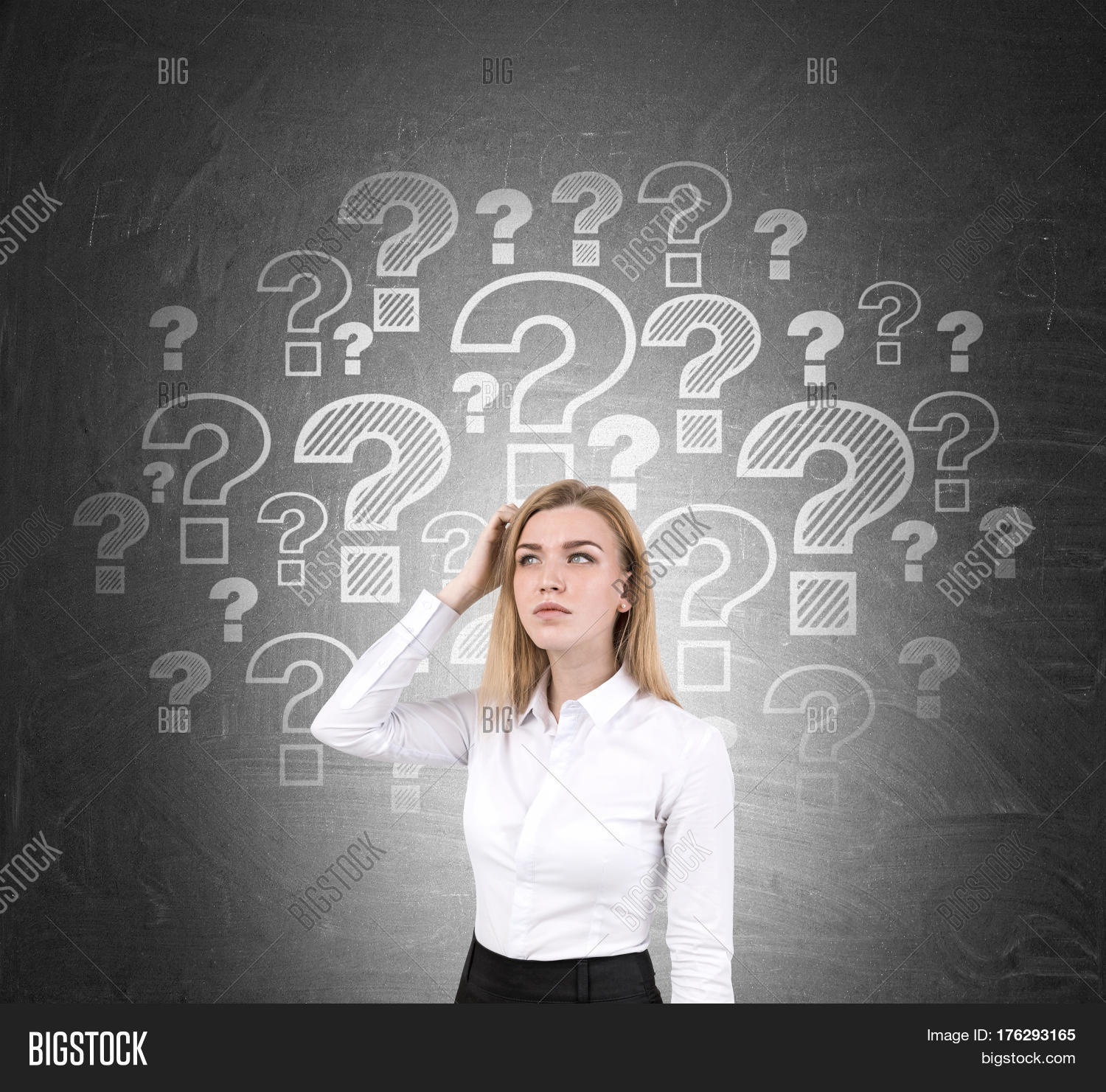 Confused Blond Woman Image & Photo (Free Trial) | Bigstock