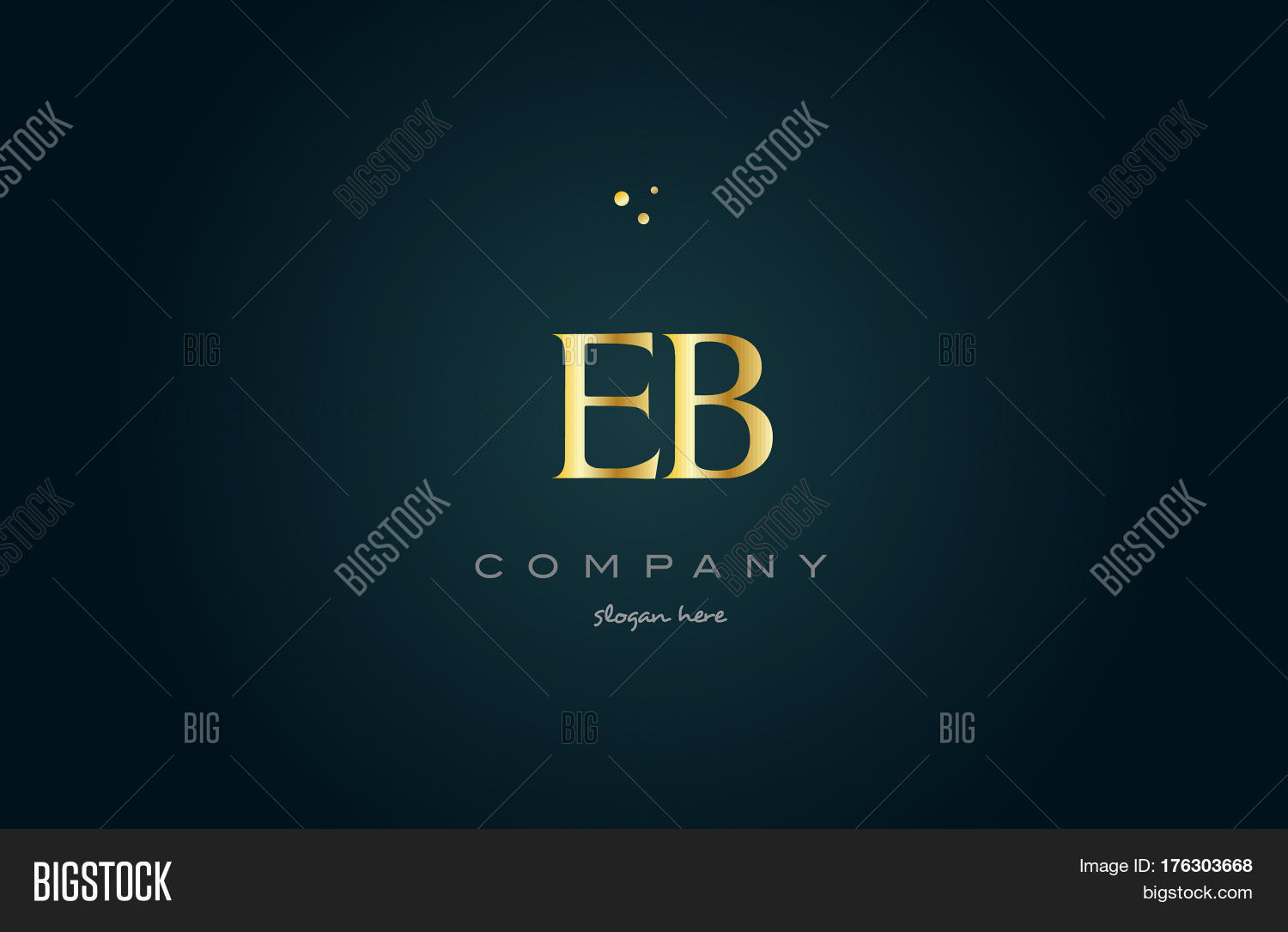 Eb E B Gold Golden Vector & Photo (Free Trial) | Bigstock