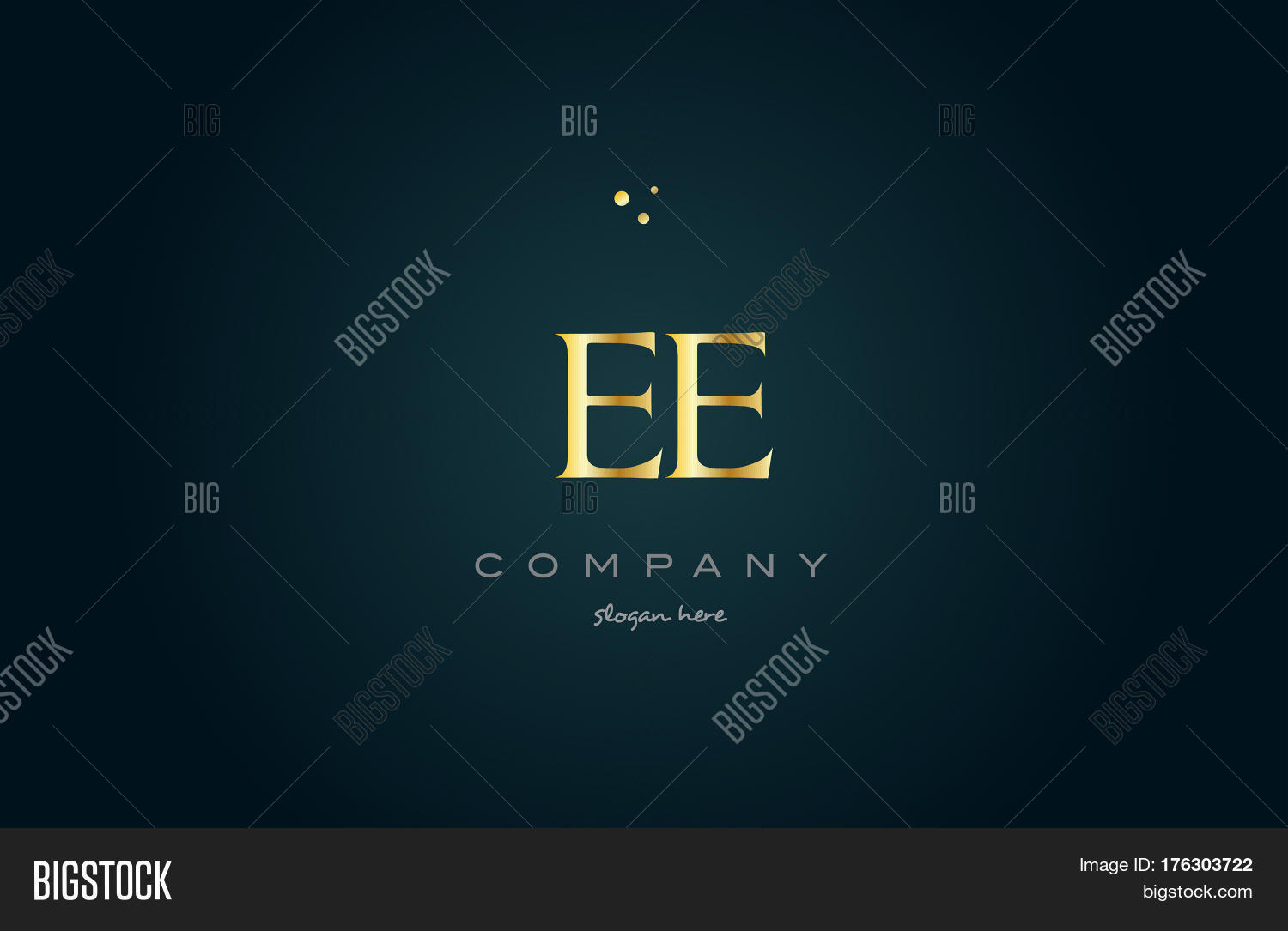 Ee E E Gold Golden Vector & Photo (Free Trial) | Bigstock