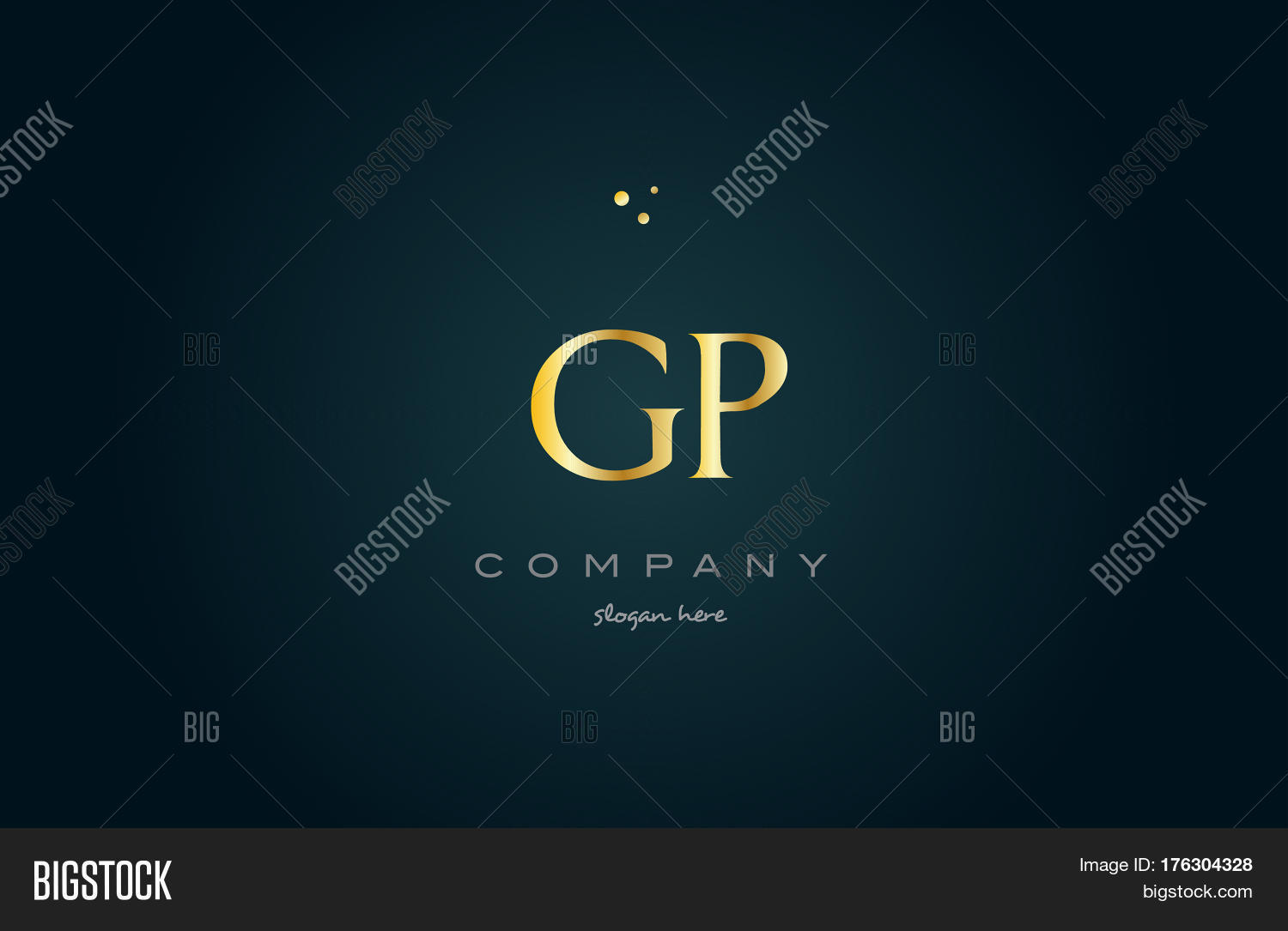 Gp G P Gold Golden Vector & Photo (Free Trial) | Bigstock